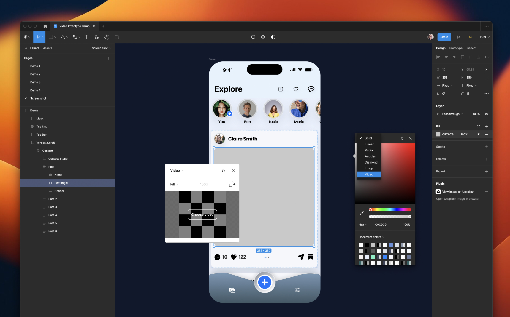 Video In Figma Prototype Figma Handbook Design Code