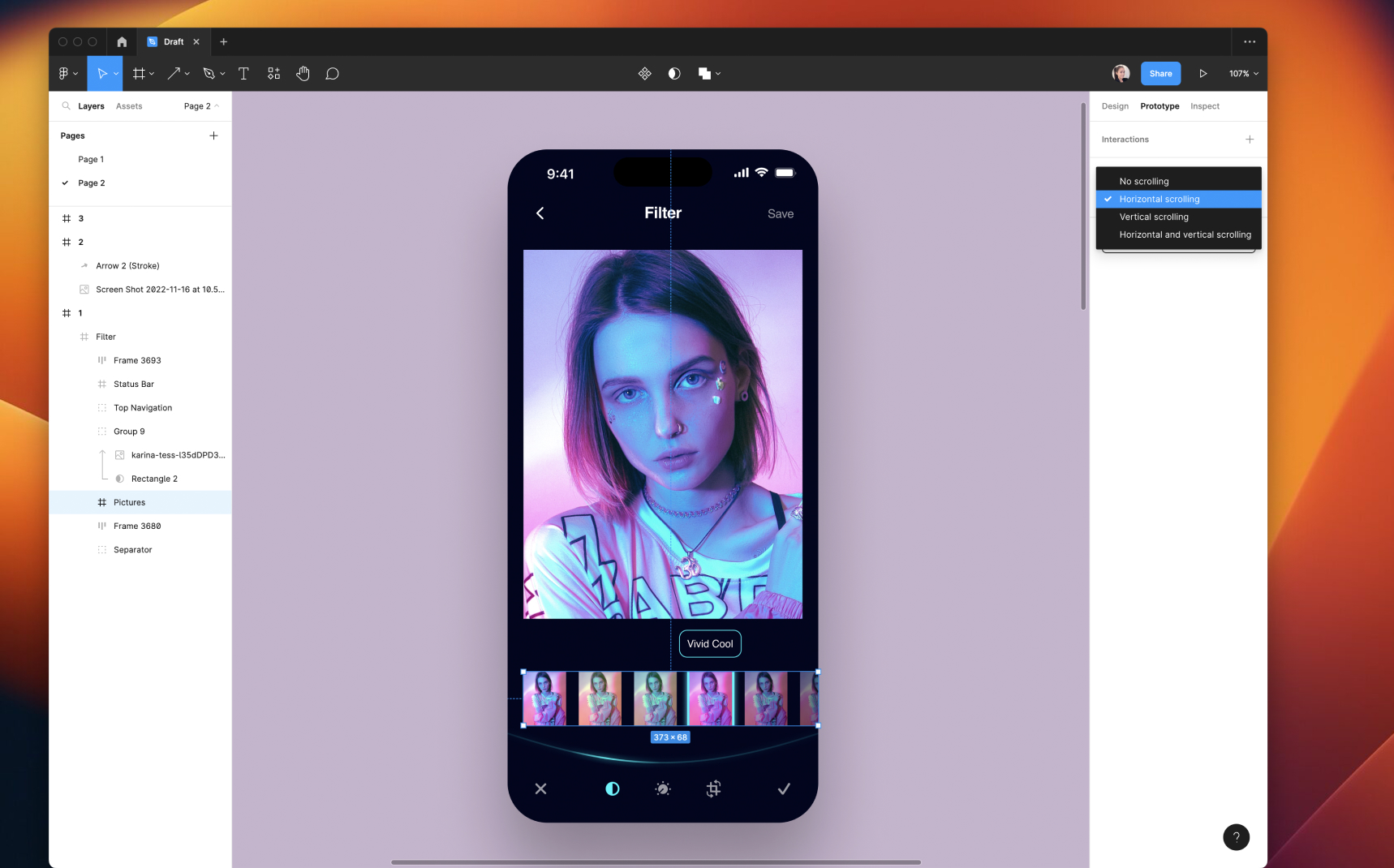 Prototype With Scrolling Content Figma Handbook Design Code