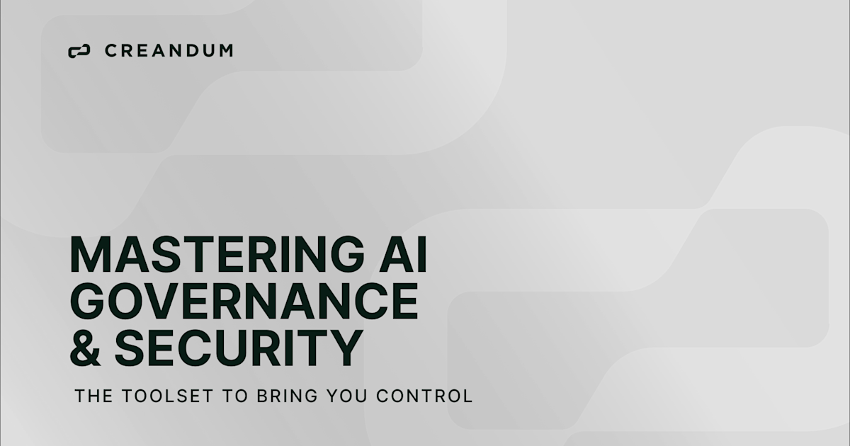 Mastering AI governance and security Mastering AI governance and security