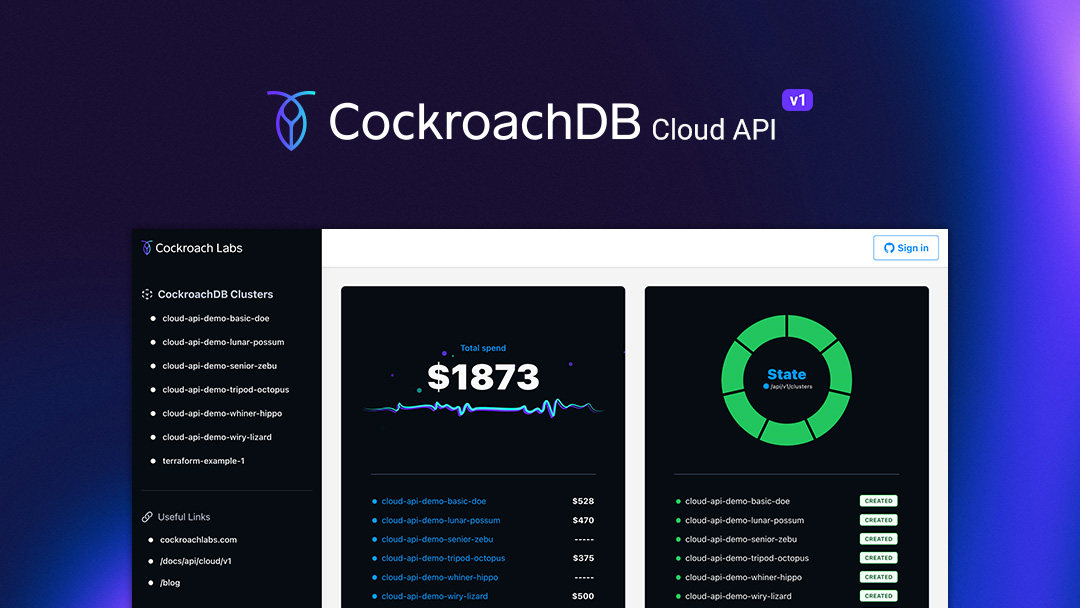 What is the CockroachDB Cloud API and why should you use It?