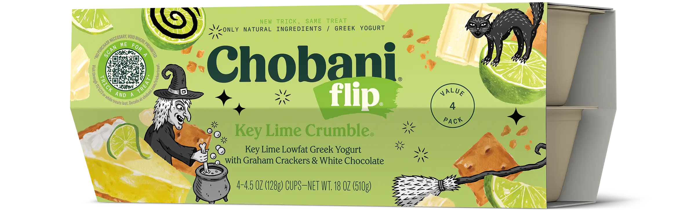 Chobani Flip Low Fat Key Lime Crumble Greek Yogurt Oz