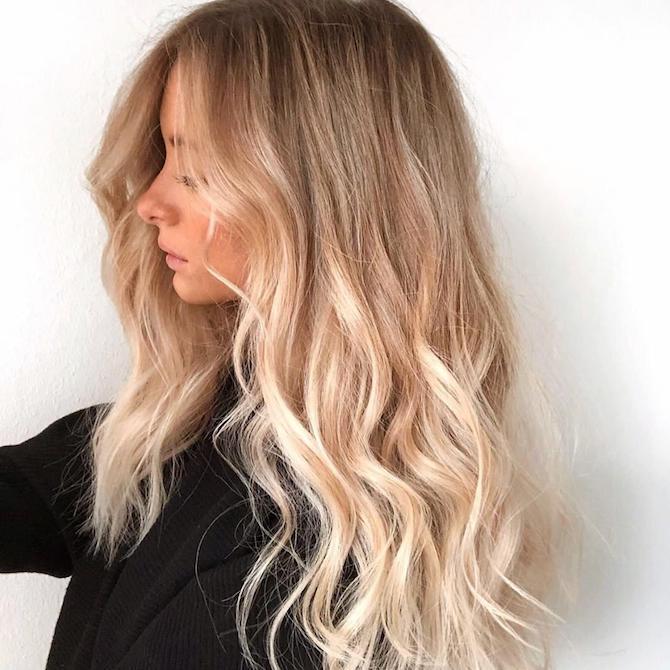 Blondierte Haare Mittelblond Tnen