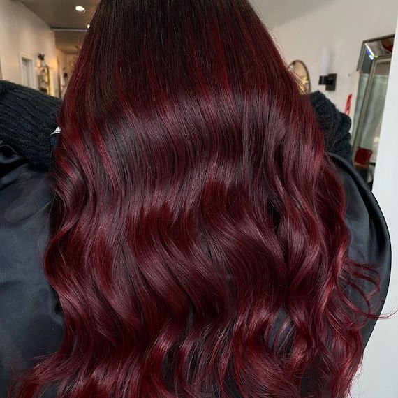 Dark Ruby Red Hair