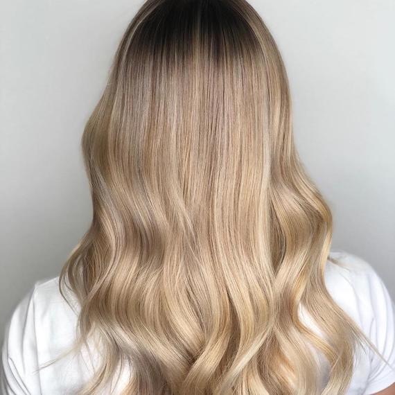 warm blonde colour