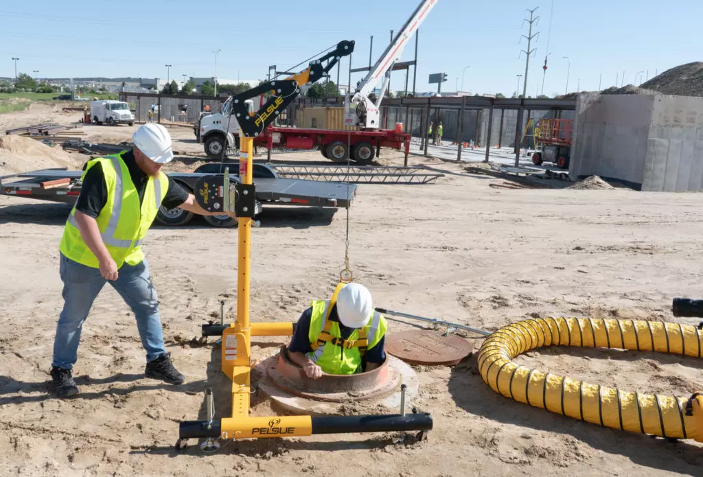 Davit Fall Protection System Bases | Pelsue