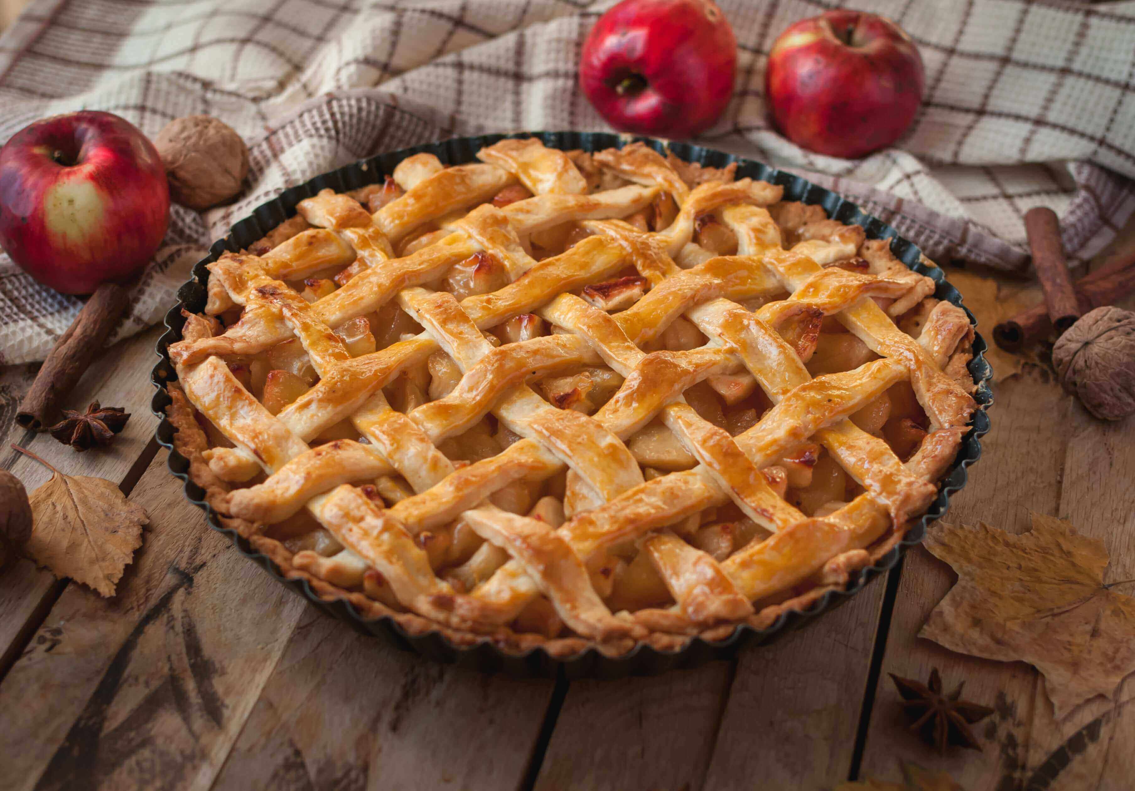 A Perfectly Cooked Apple Pie Recipe with Golden Brown Crust | Gopuff