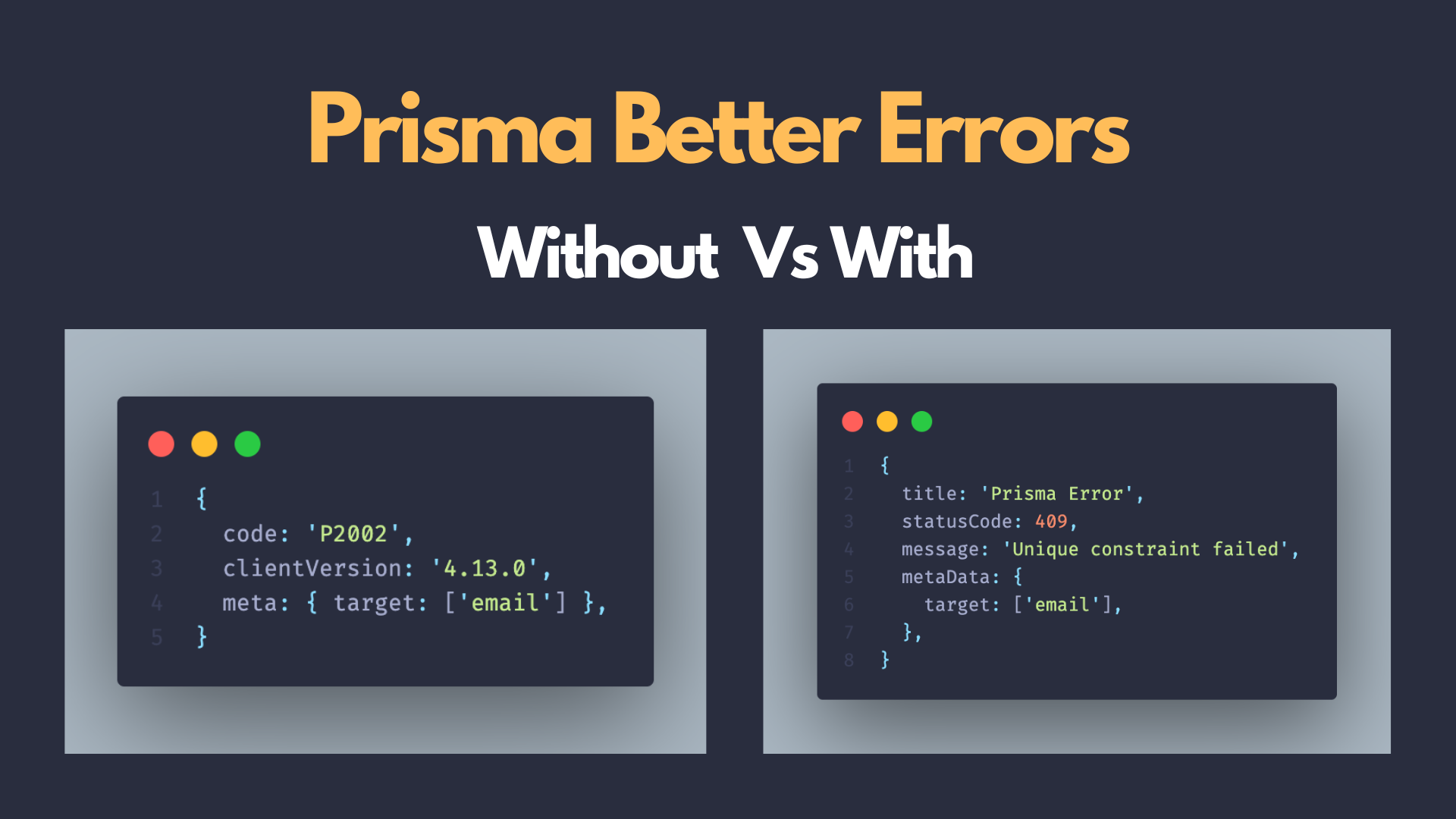 Better Prisma Error Handling with Prisma Better Errors package | Yousef Hany