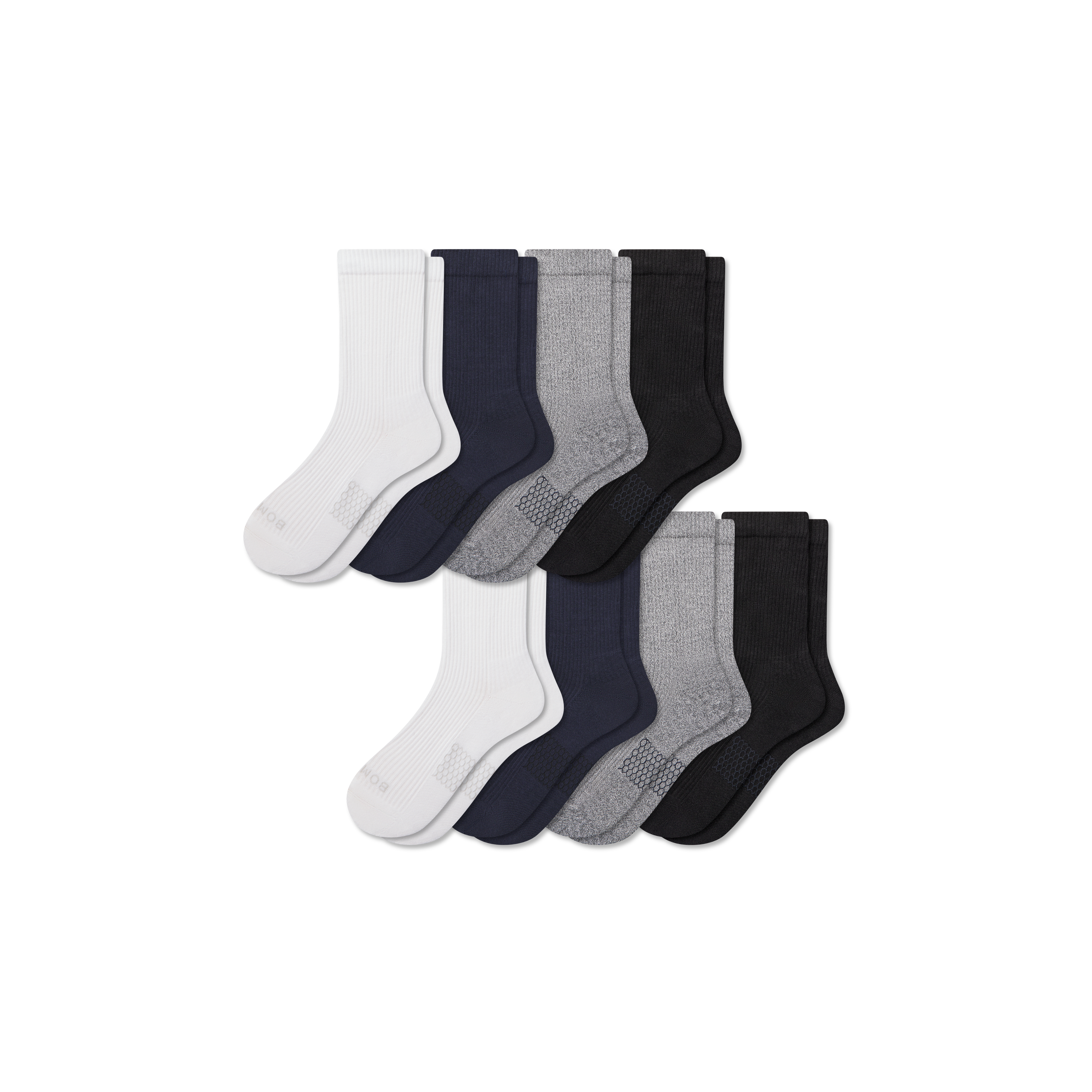 Men's Modern Rib Half Calf Sock 8-Pack - Bombas