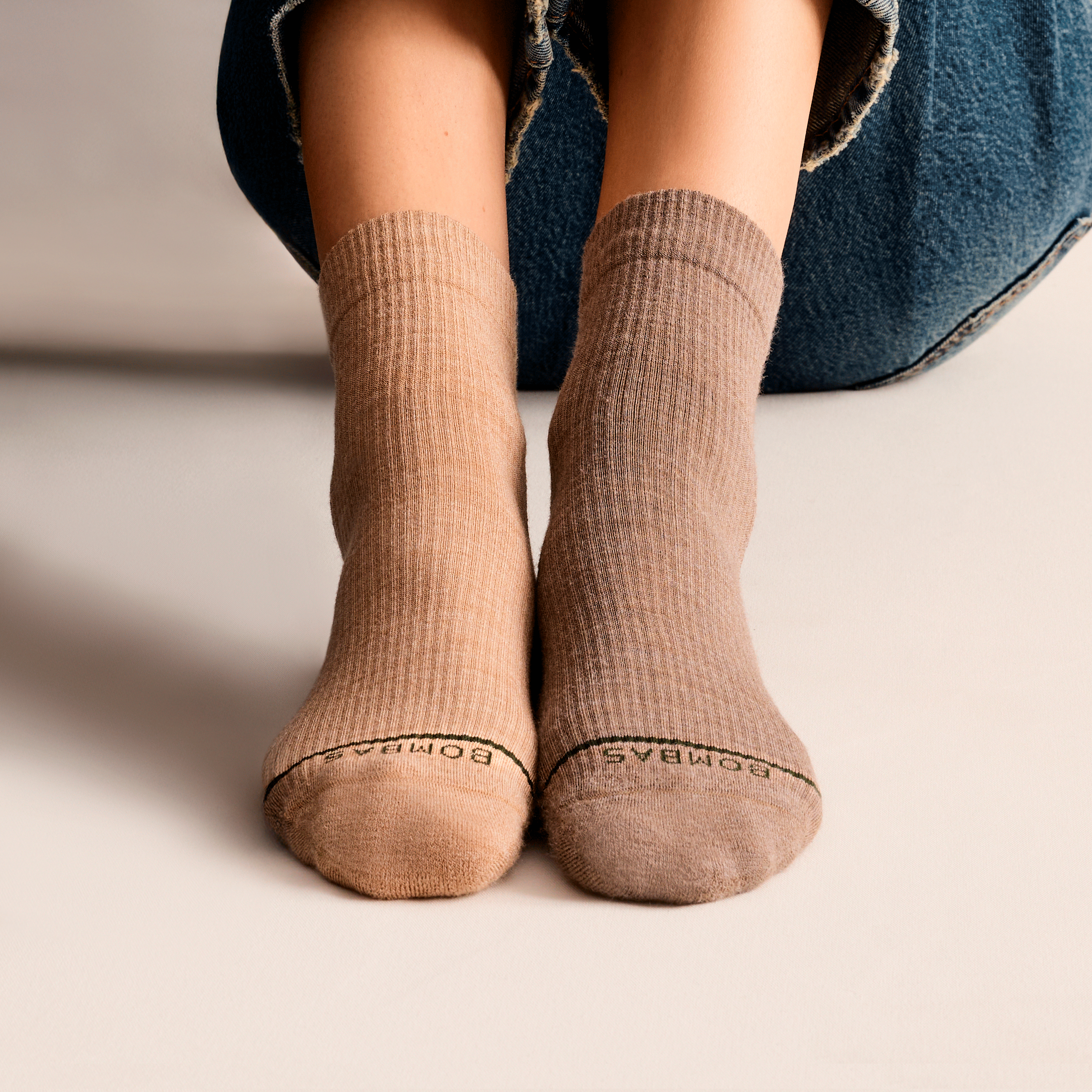 Women's Merino Wool Blend Modern Rib Quarter Socks - Bombas