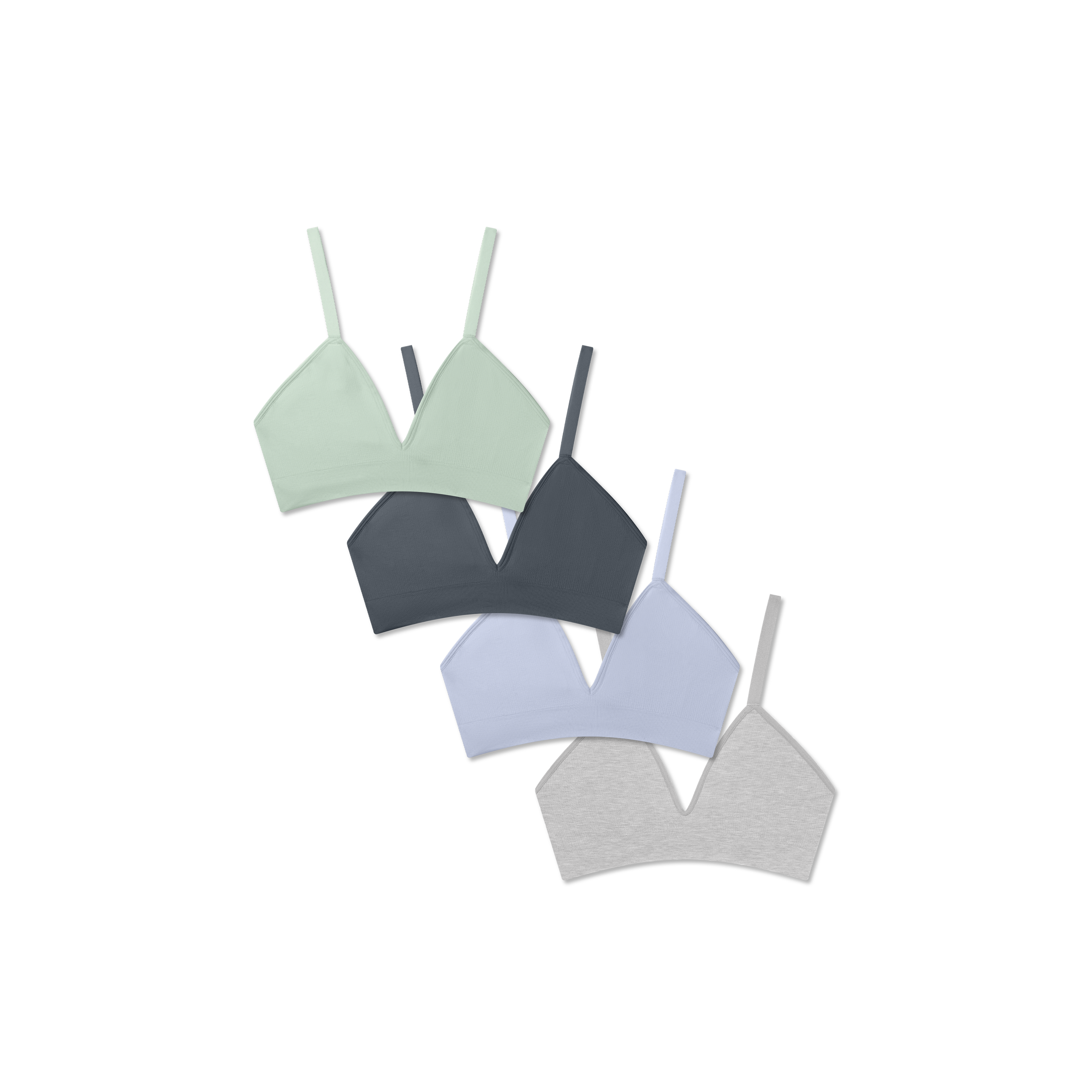 Women's Seamless Triangle Bralette 4-Pack - Bombas