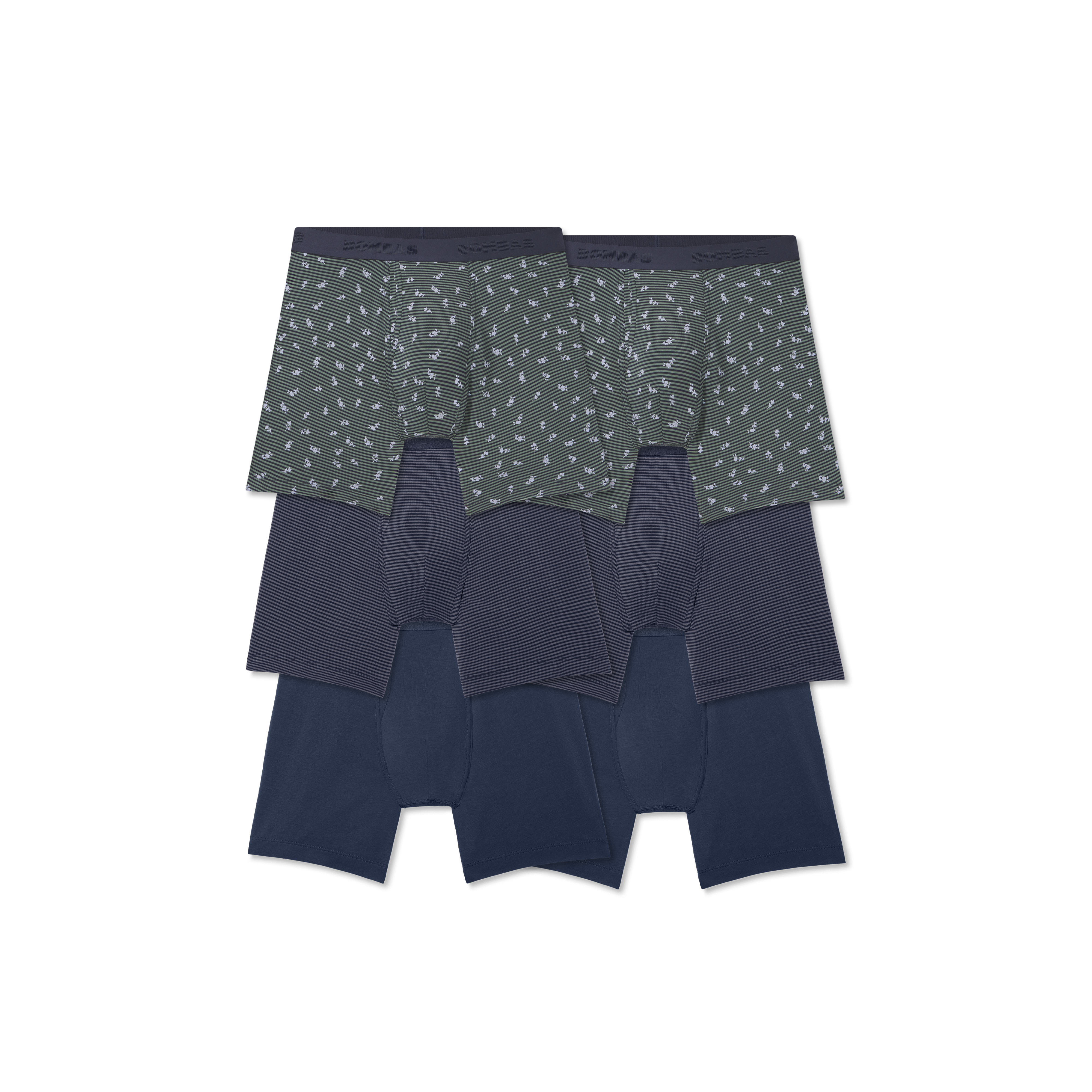 Men's Cotton Modal Blend Boxer Brief 6" 6-Pack - Bombas