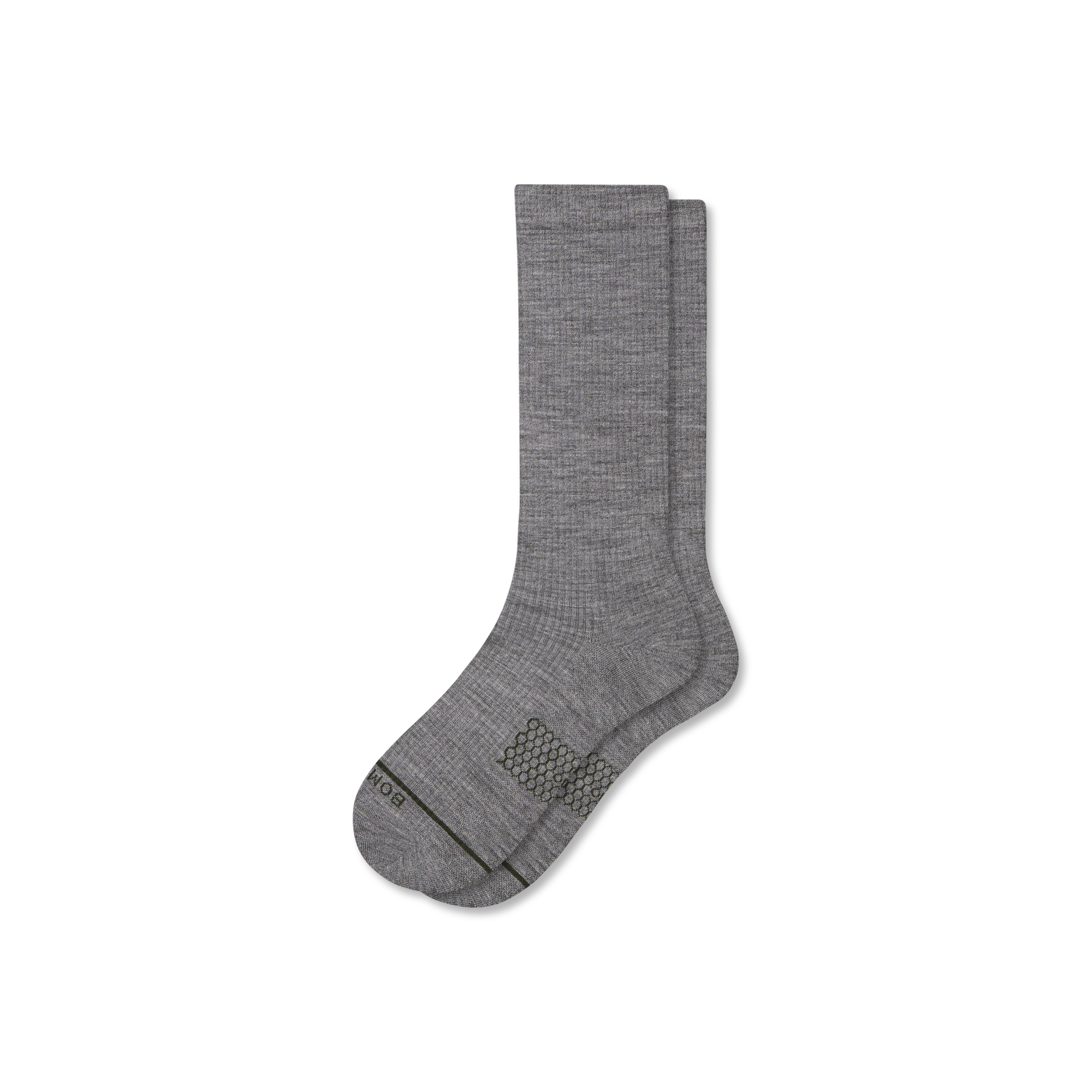 Men's Merino Wool Blend Modern Rib Calf Socks - Bombas