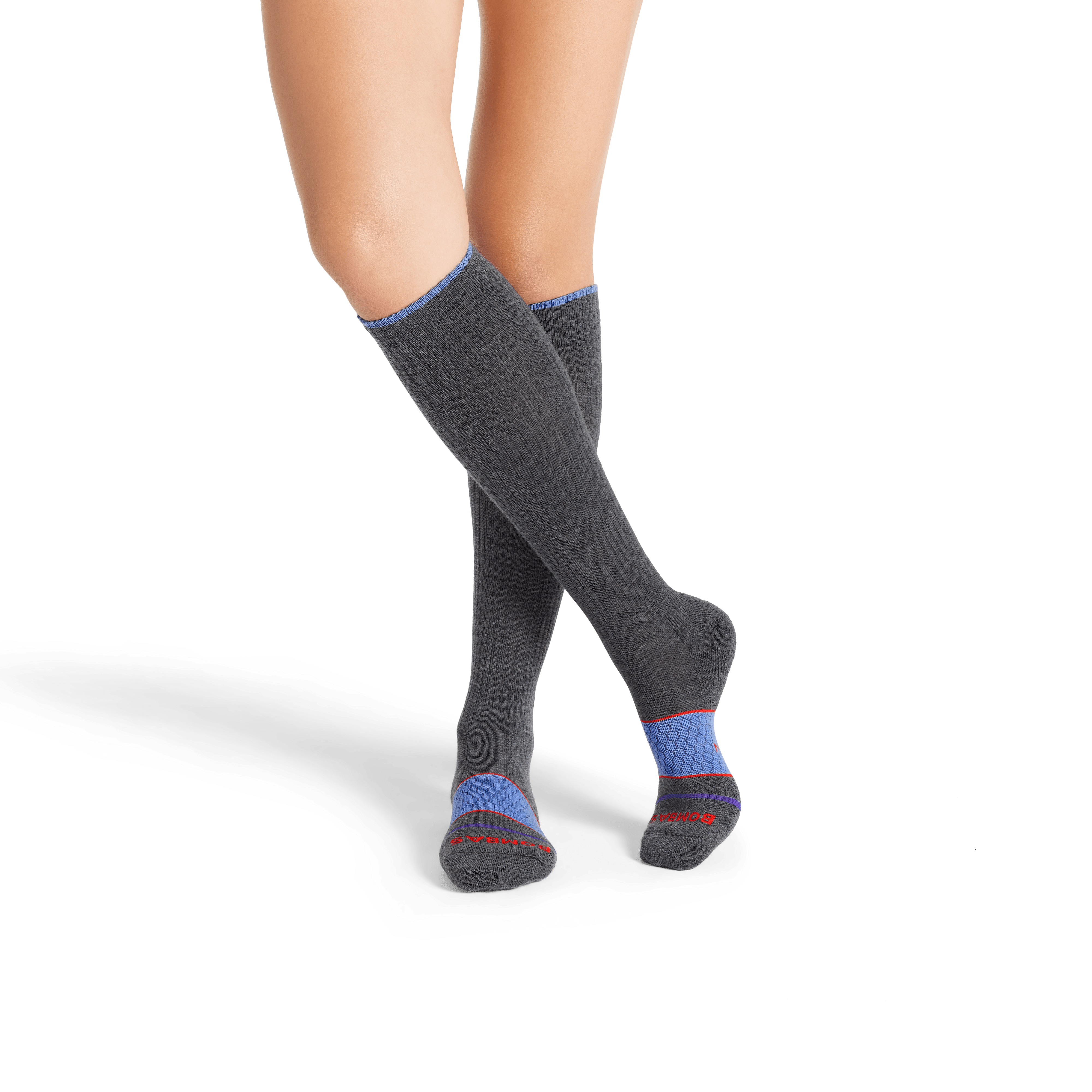 Women's Merino Wool Blend Everyday Compression Sock 6-Pack (15-20mmHg ...