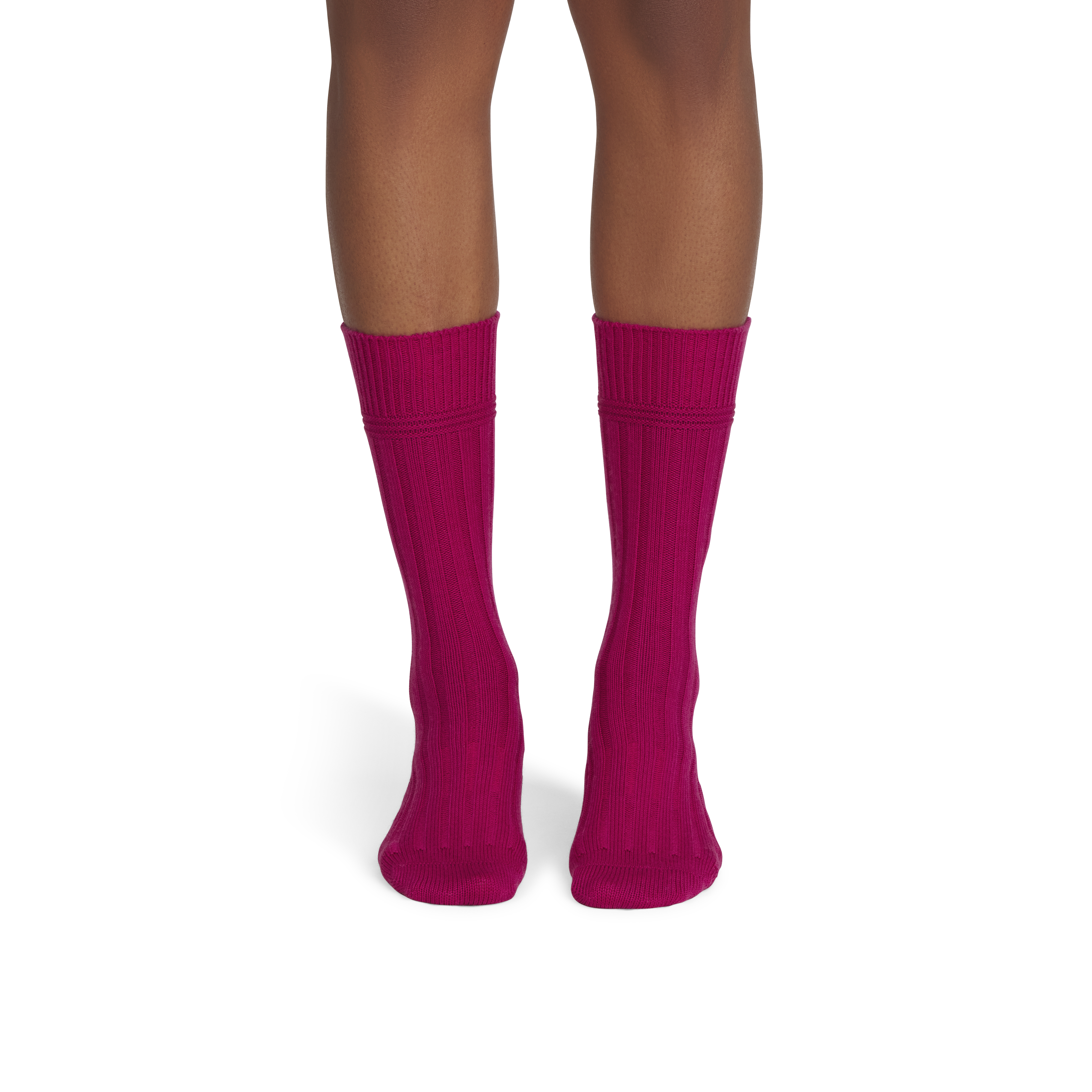 Women's Merino Cashmere Blend Rib Calf Socks - Bombas