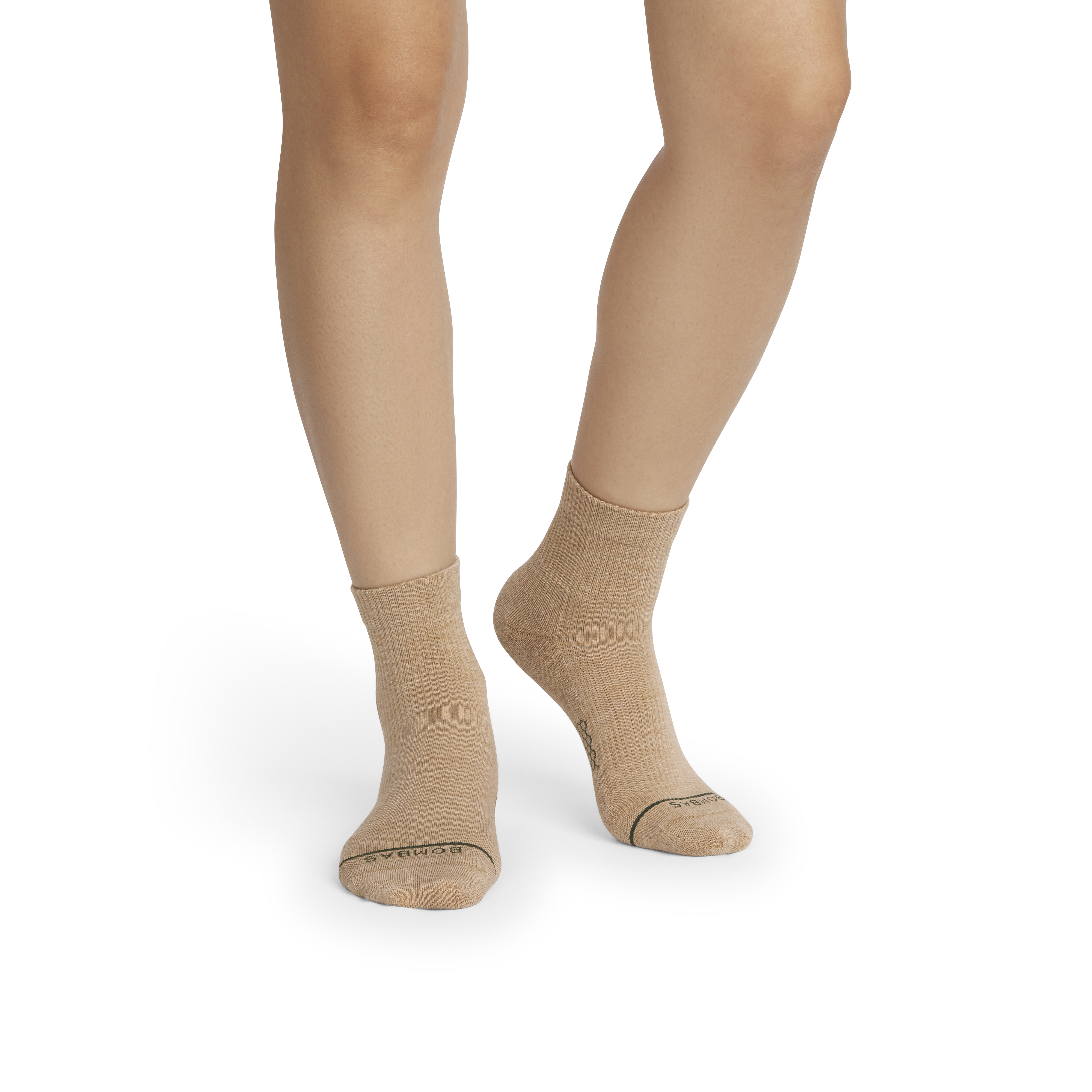 Women's Merino Wool Blend Modern Rib Quarter Socks - Bombas