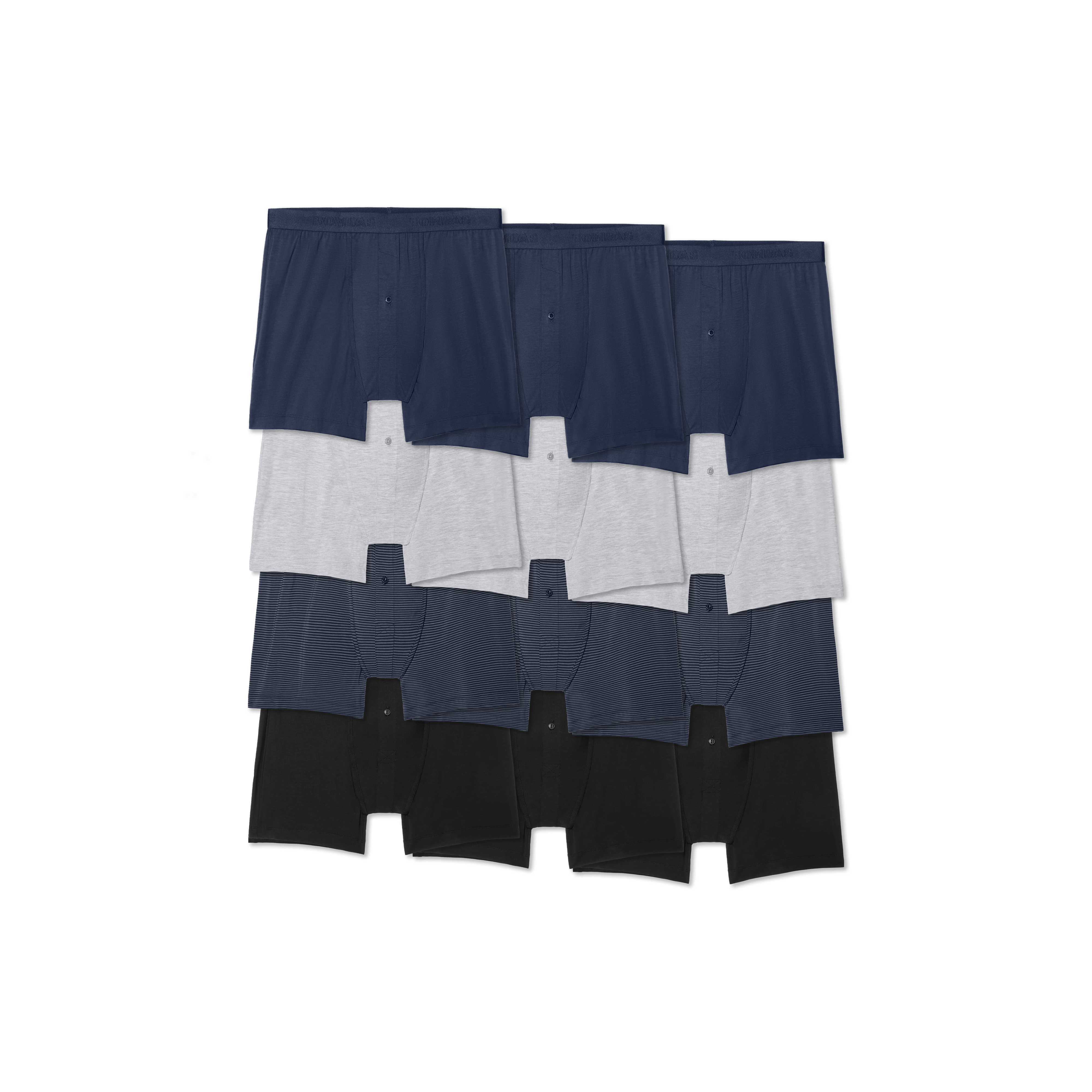 Men's Cotton Modal Blend Boxer 12-Pack - Bombas