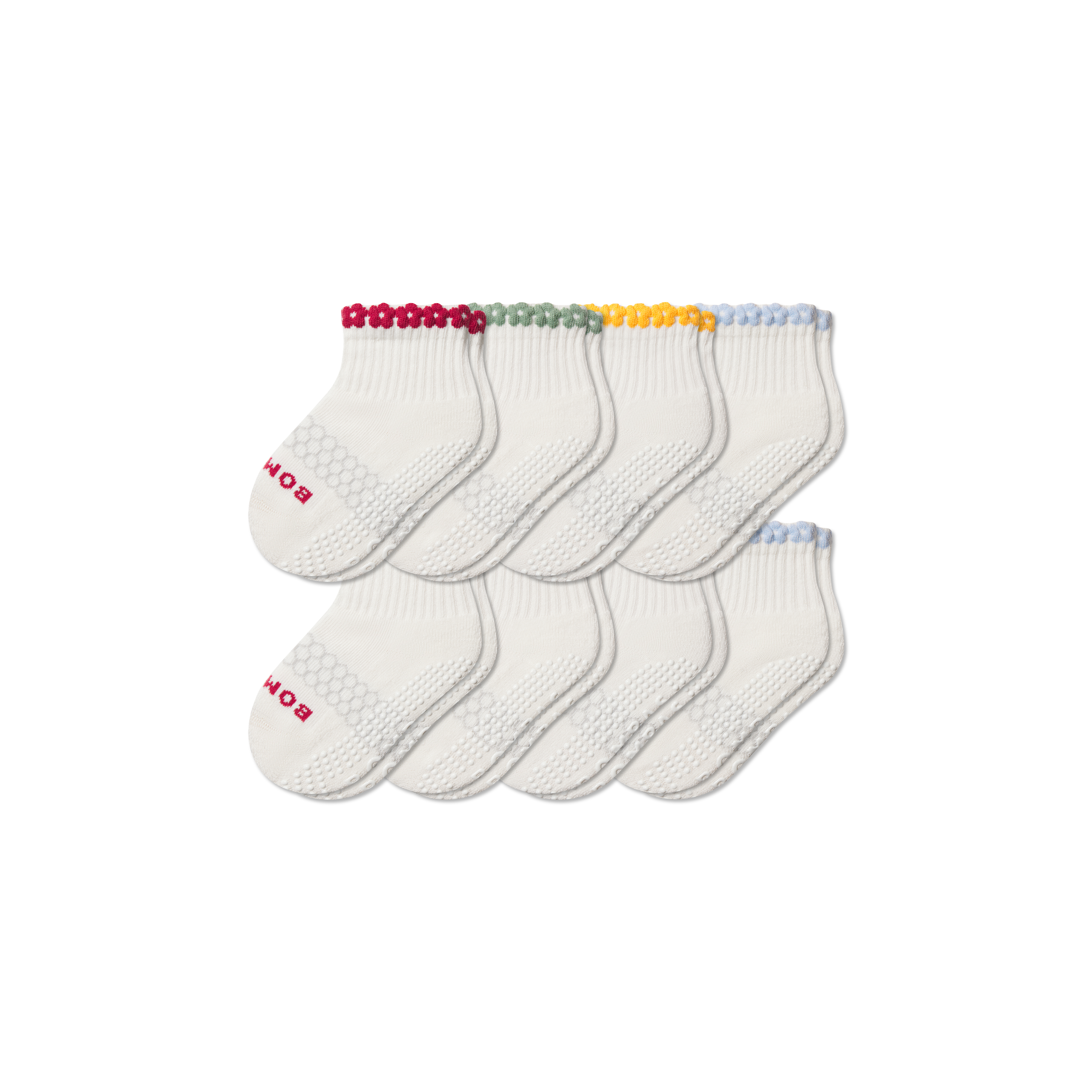 Toddler Daisy Chain Gripper Calf Sock 8-Pack - Bombas