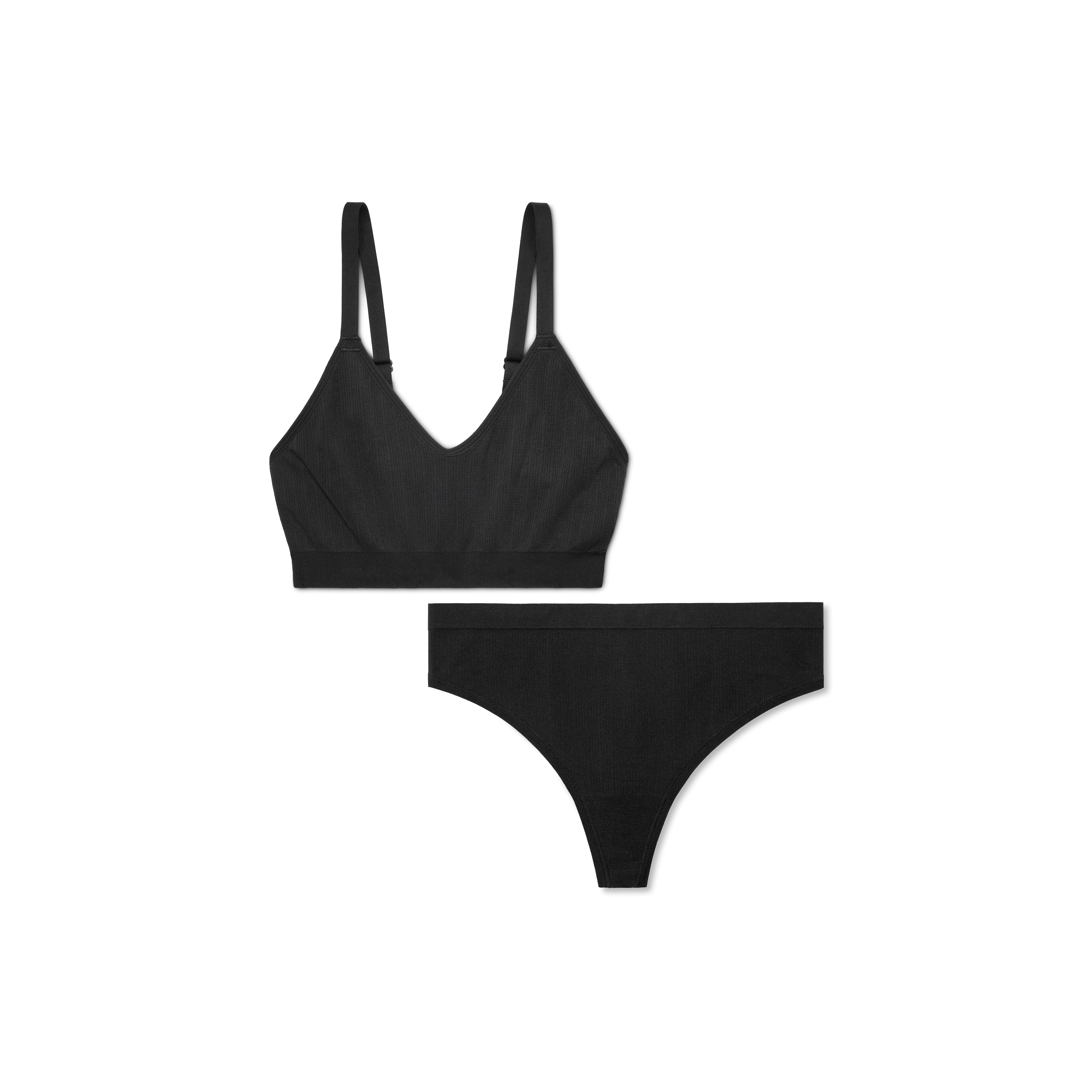 Women's Seamless Scoop Bralette + Thong Pack - Bombas