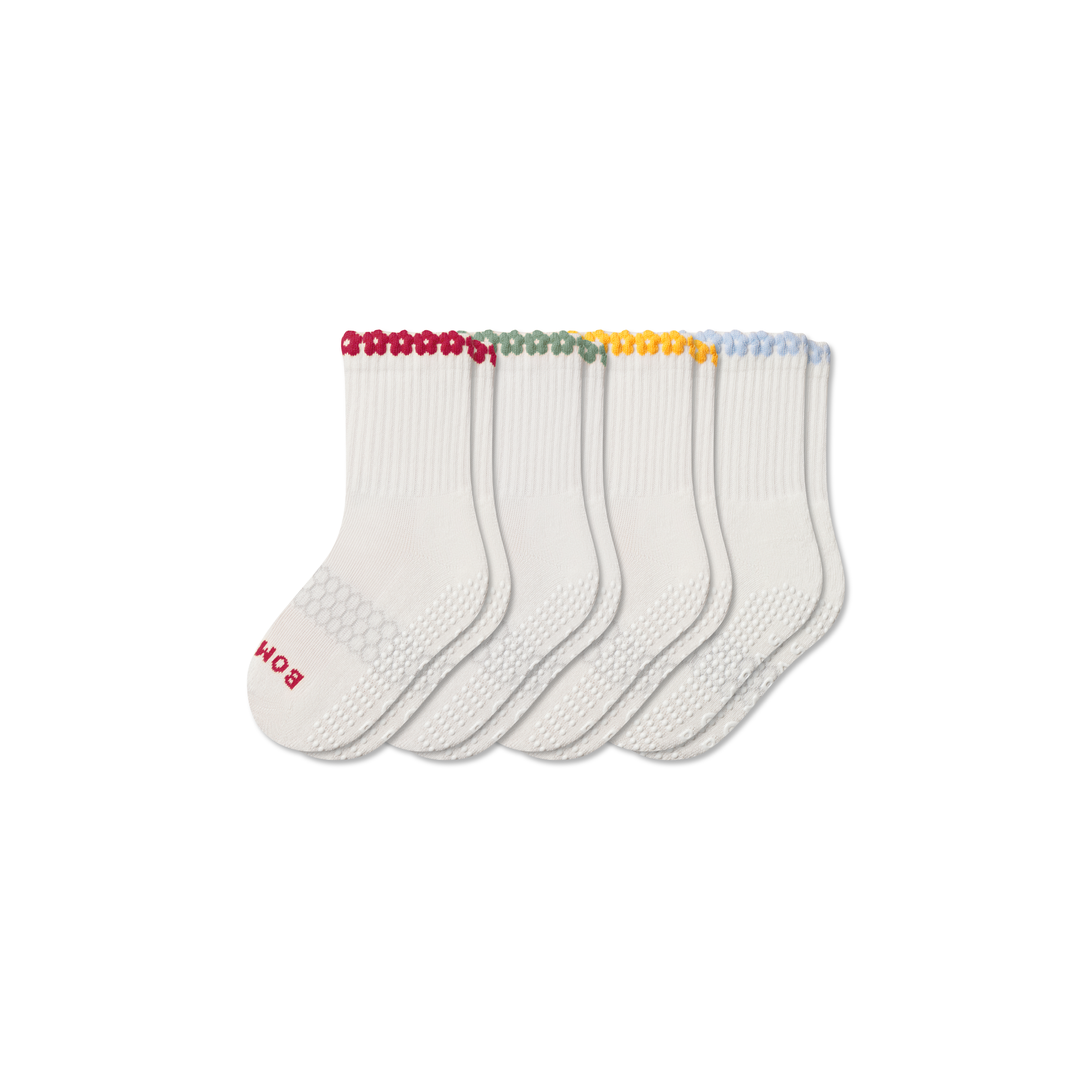 Junior Daisy Chain Gripper Calf Sock 4-Pack - Bombas