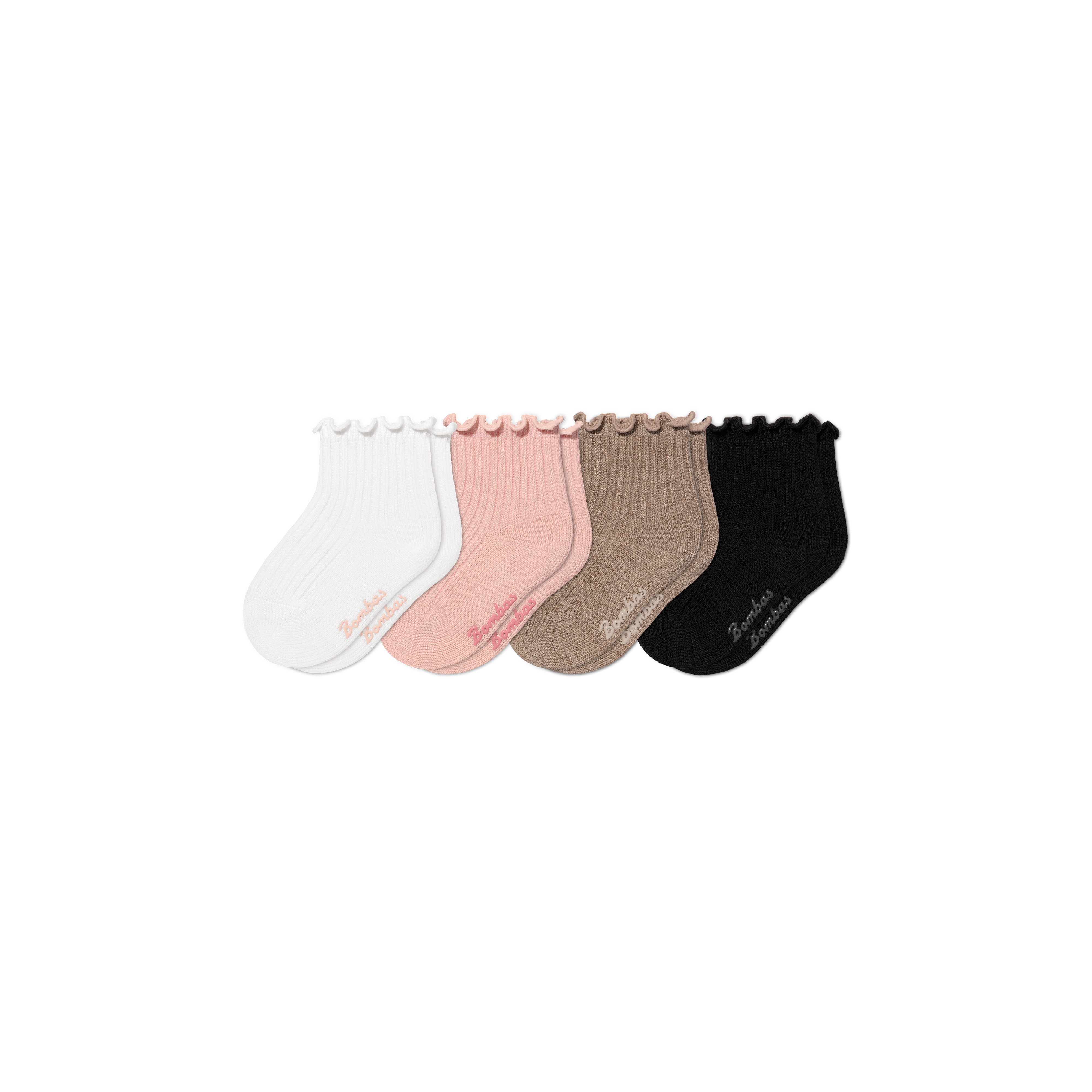 Baby Ruffle Rib Calf Sock 4-Pack (6-12 Months) - Bombas