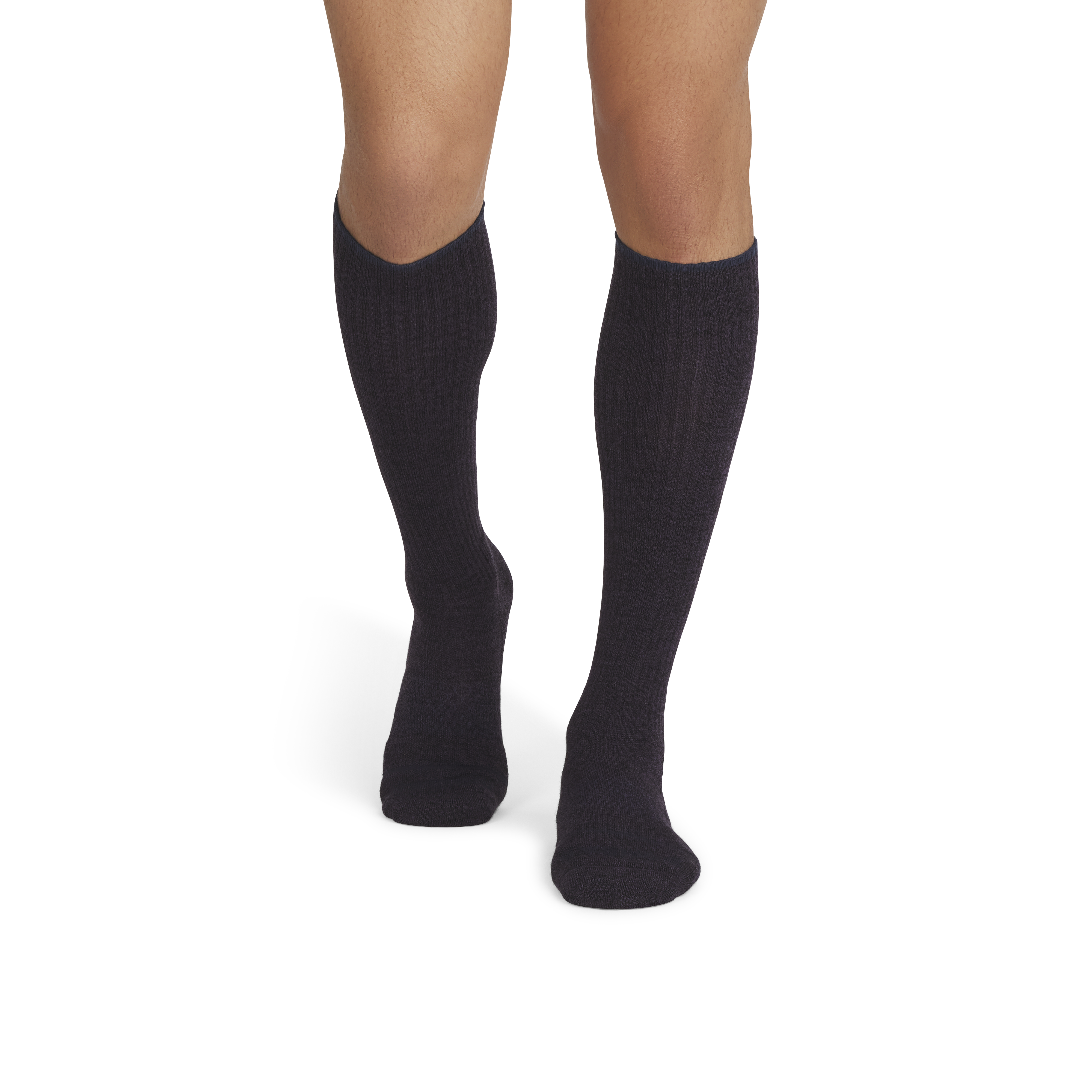 Men's Merino Wool Blend Everyday Compression Knee High Socks (15-20mmHg ...