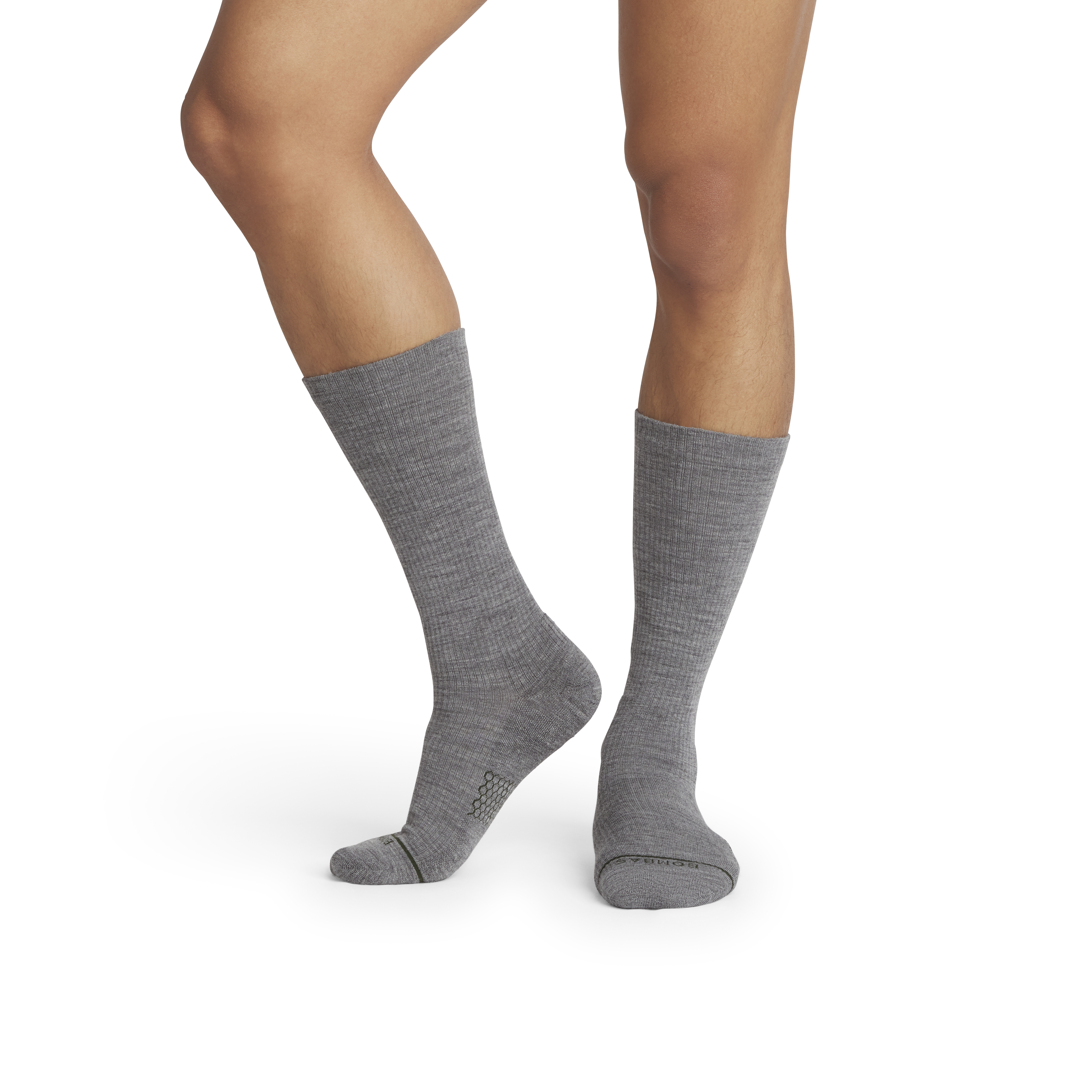 Men's Merino Wool Blend Modern Rib Calf Sock 4-Pack - Bombas