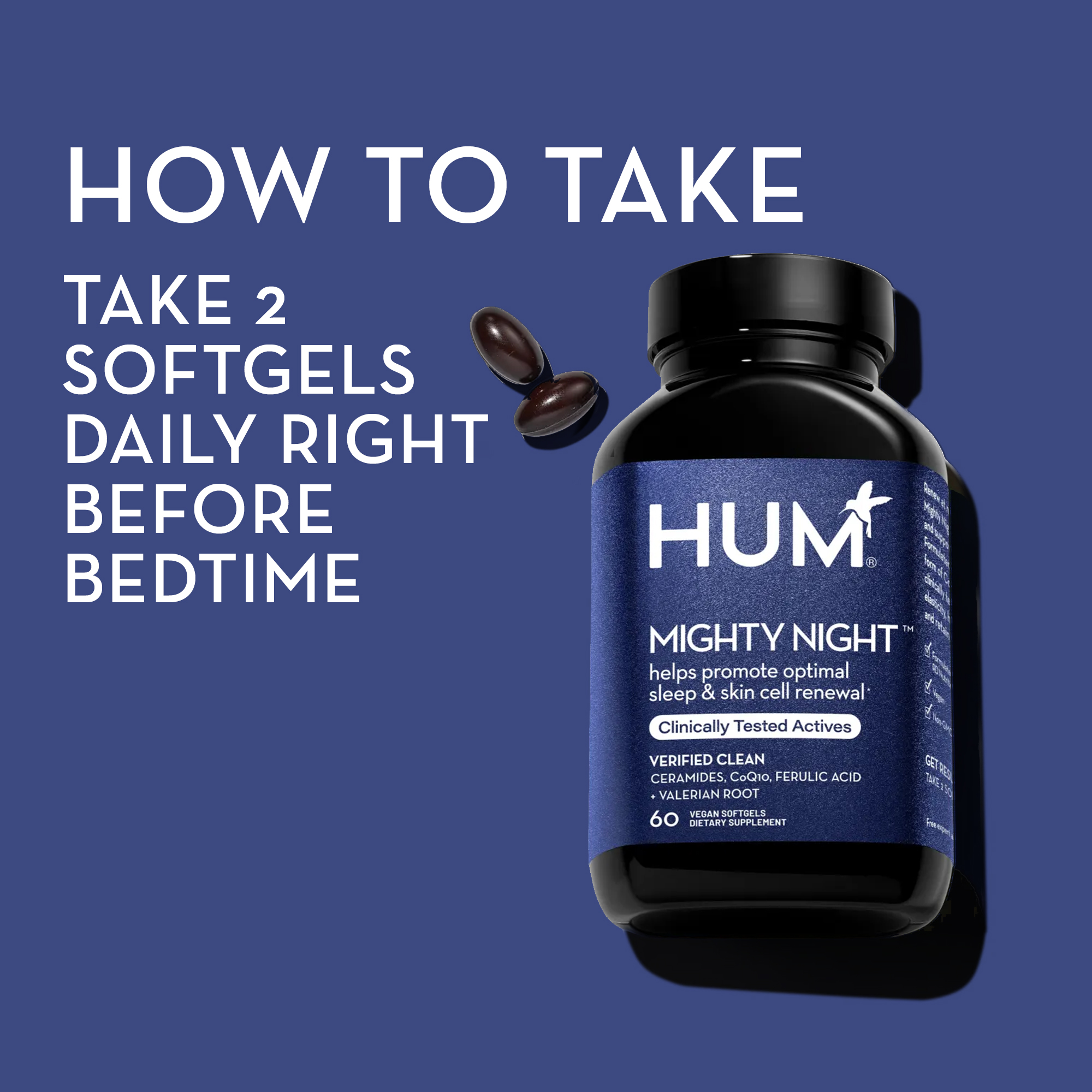 Mighty Night | Sleep Vitamins to Get More Deep Sleep - HUM Nutrition