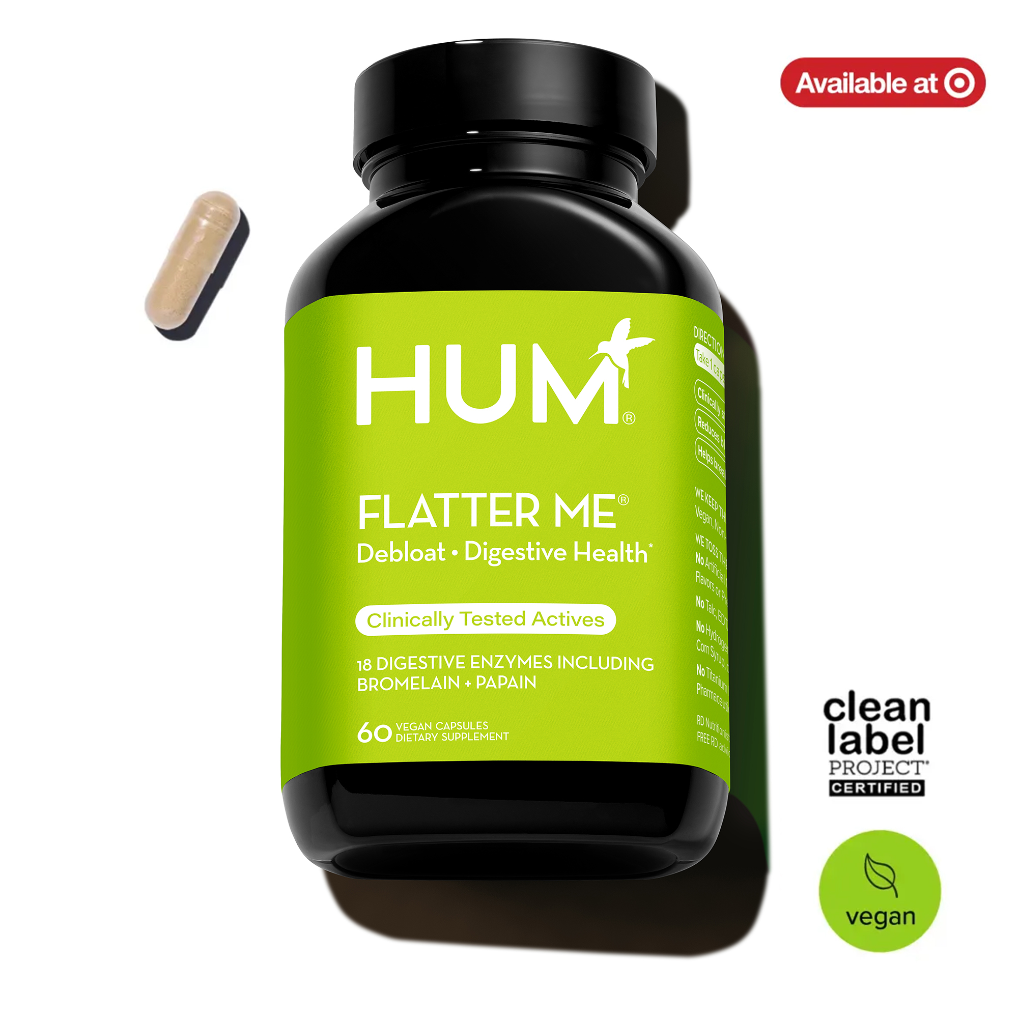 Flatter Me | Best Bloat Relief Supplement with Digestive Enzymes - HUM ...