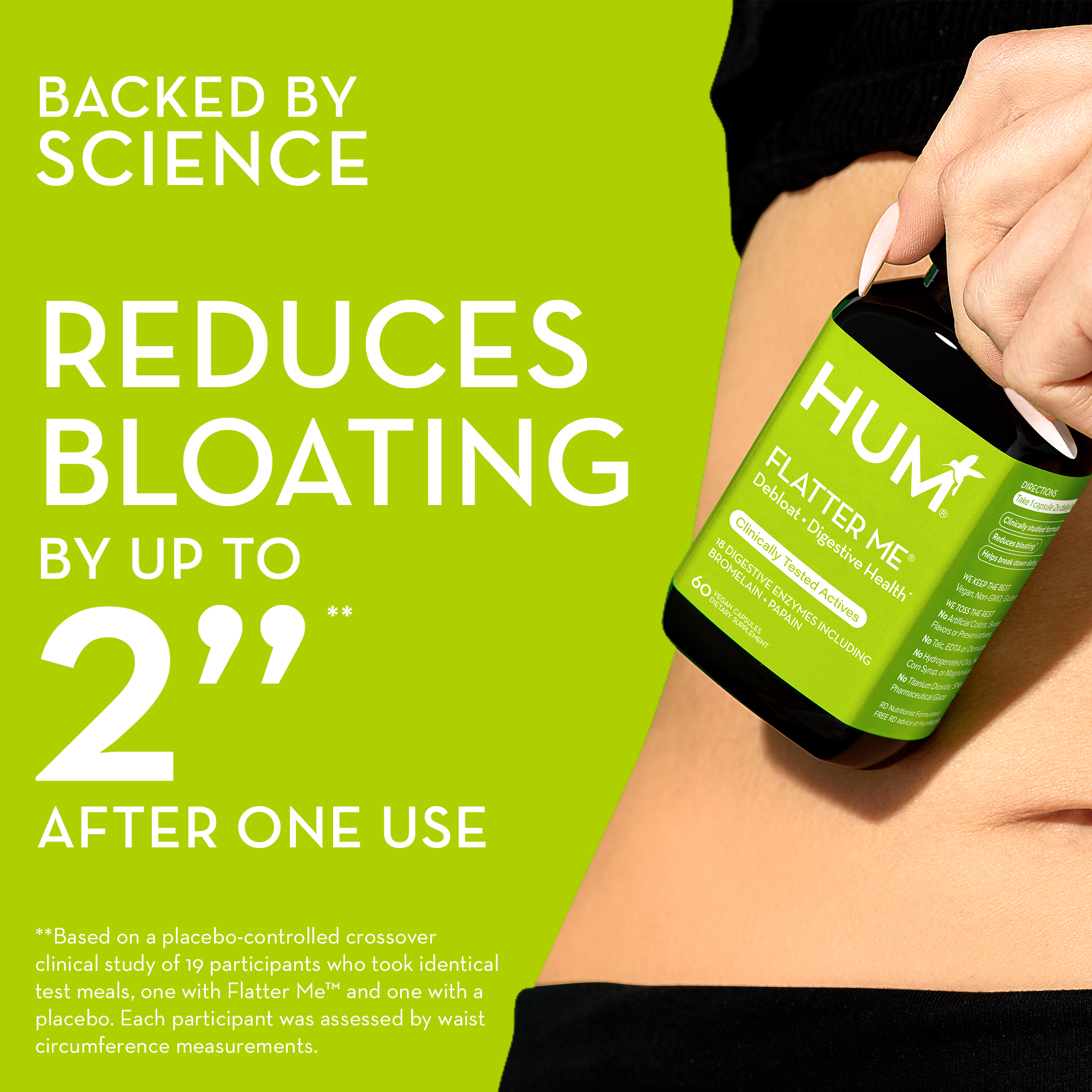 Flatter Me | Best Bloat Relief Supplement with Digestive Enzymes - HUM ...