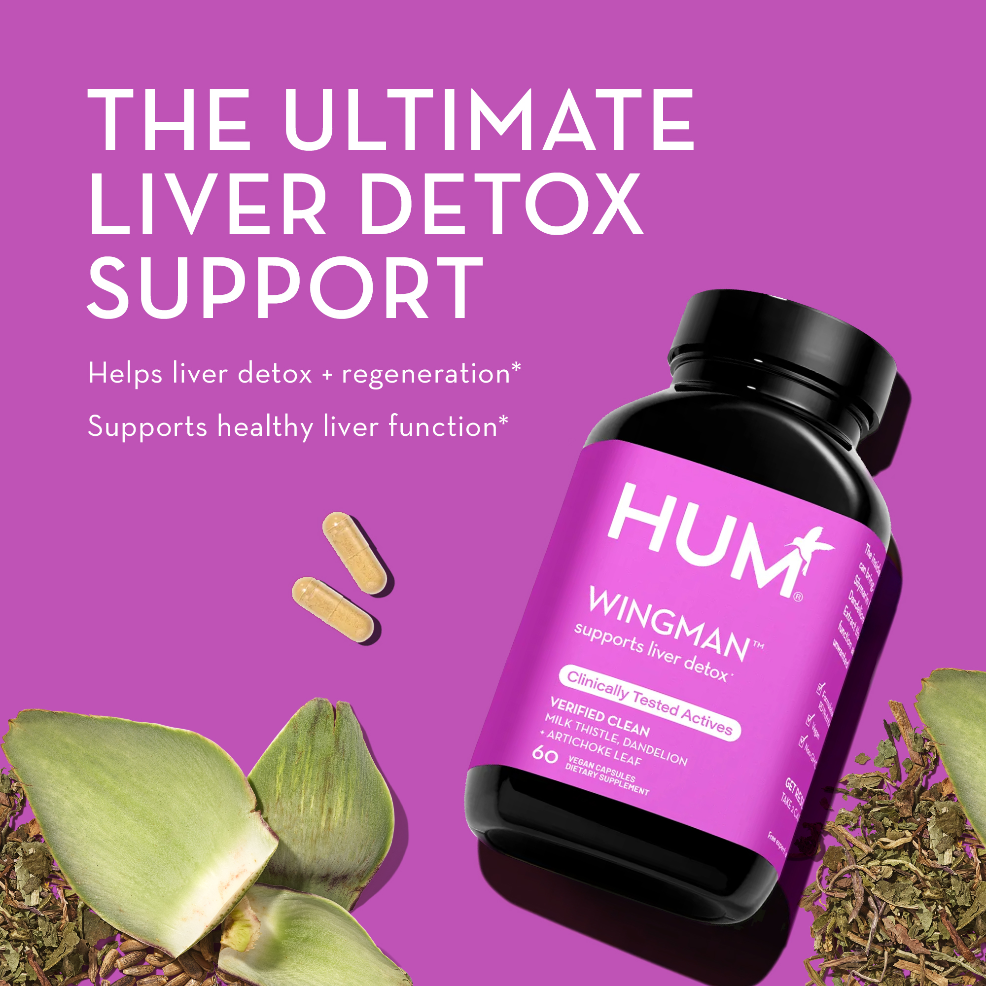 Wing Man | Liver Supplements for Detox Support - HUM Nutrition