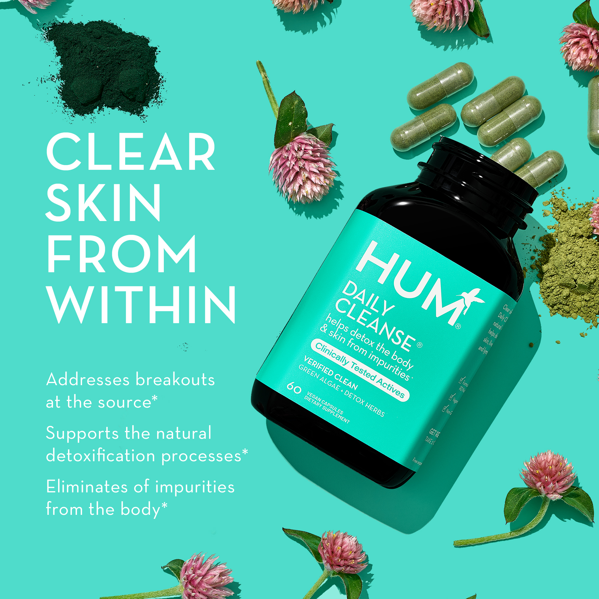 Daily Cleanse | Best Detox Supplement for Clear Skin - HUM Nutrition