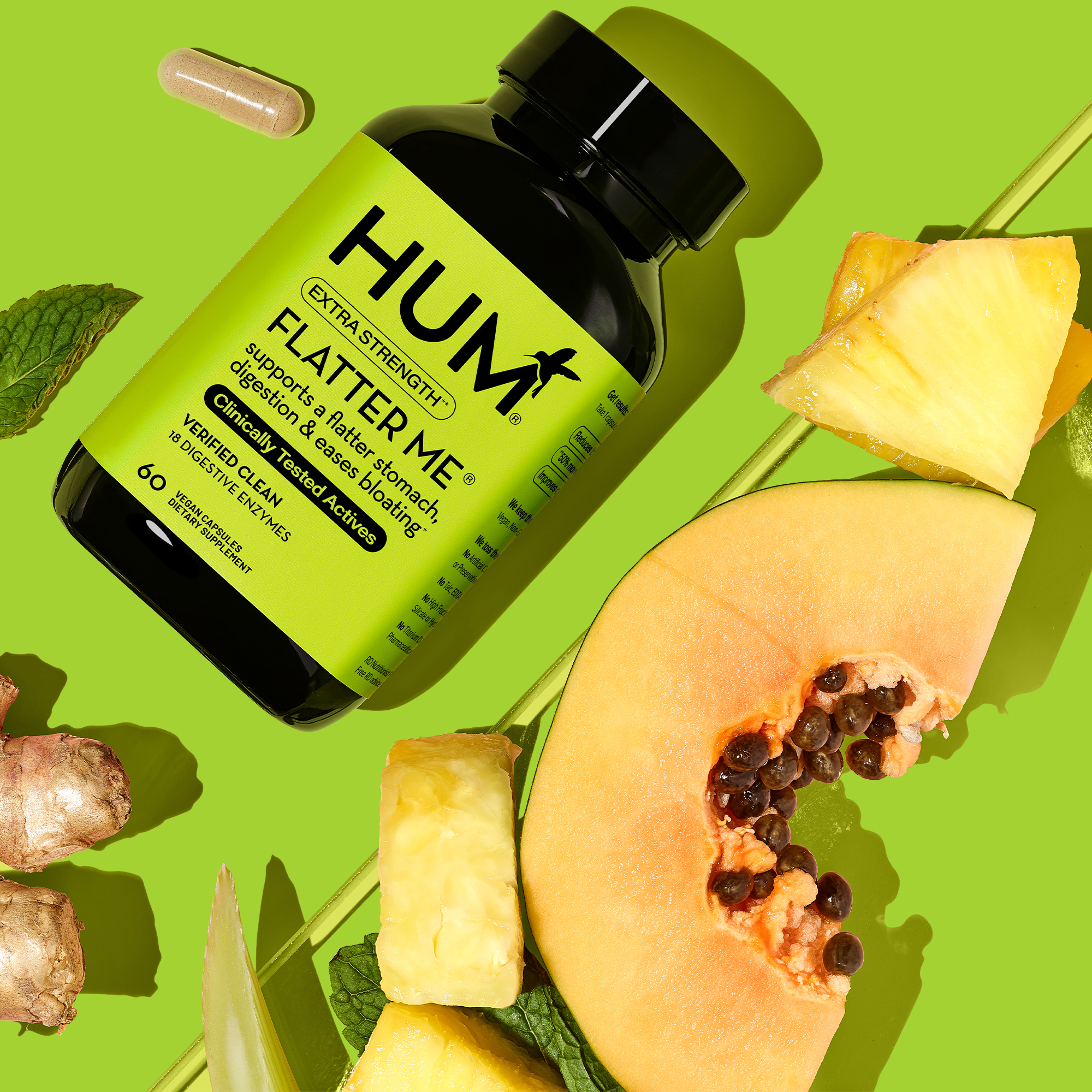 Flatter Me Extra Strength | Extra Strength Bloat Relief - HUM Nutrition