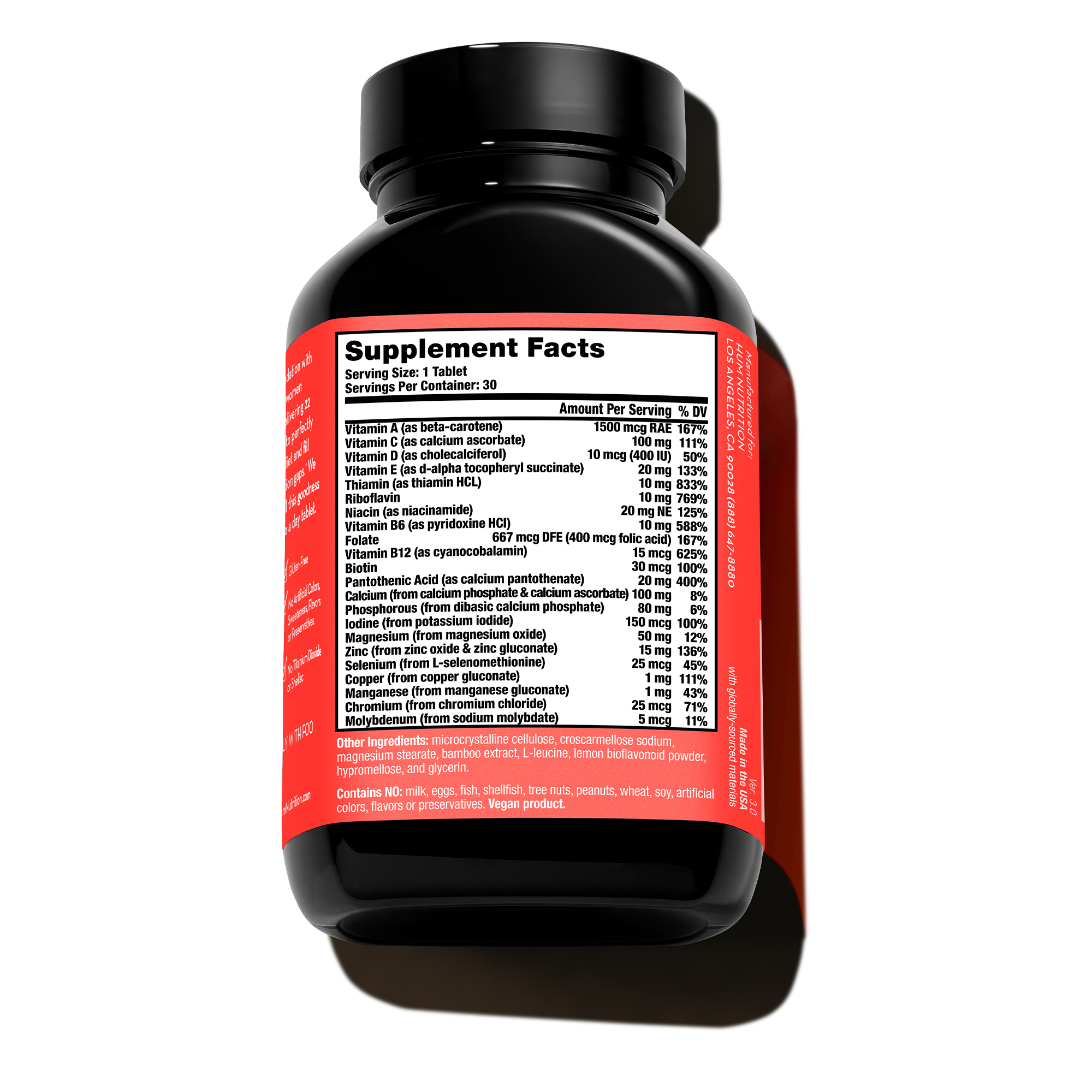 Base Control Iron-Free | Multivitamin for Women - HUM Nutrition