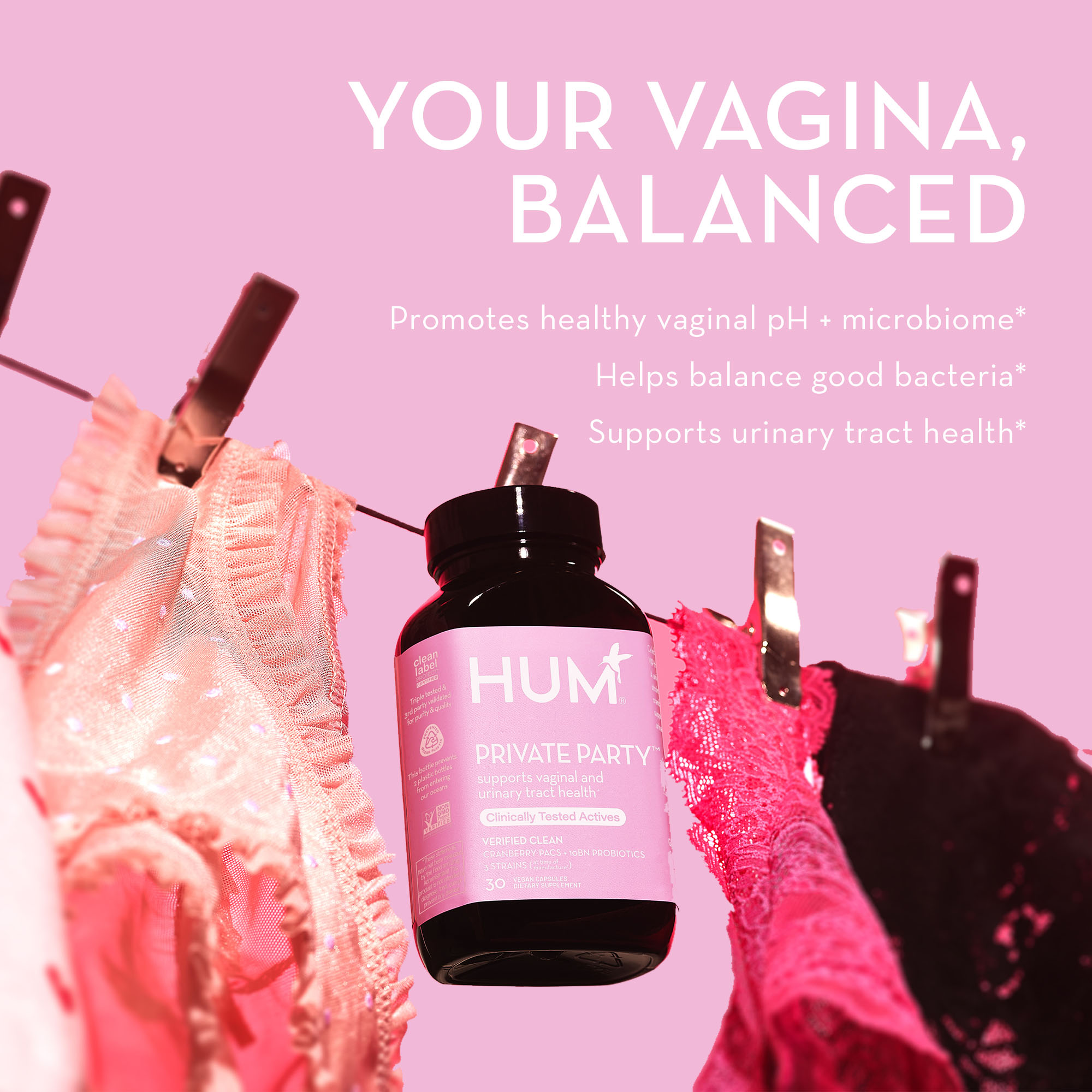 Private Party | Best Probiotics for Vaginal Health - HUM Nutrition