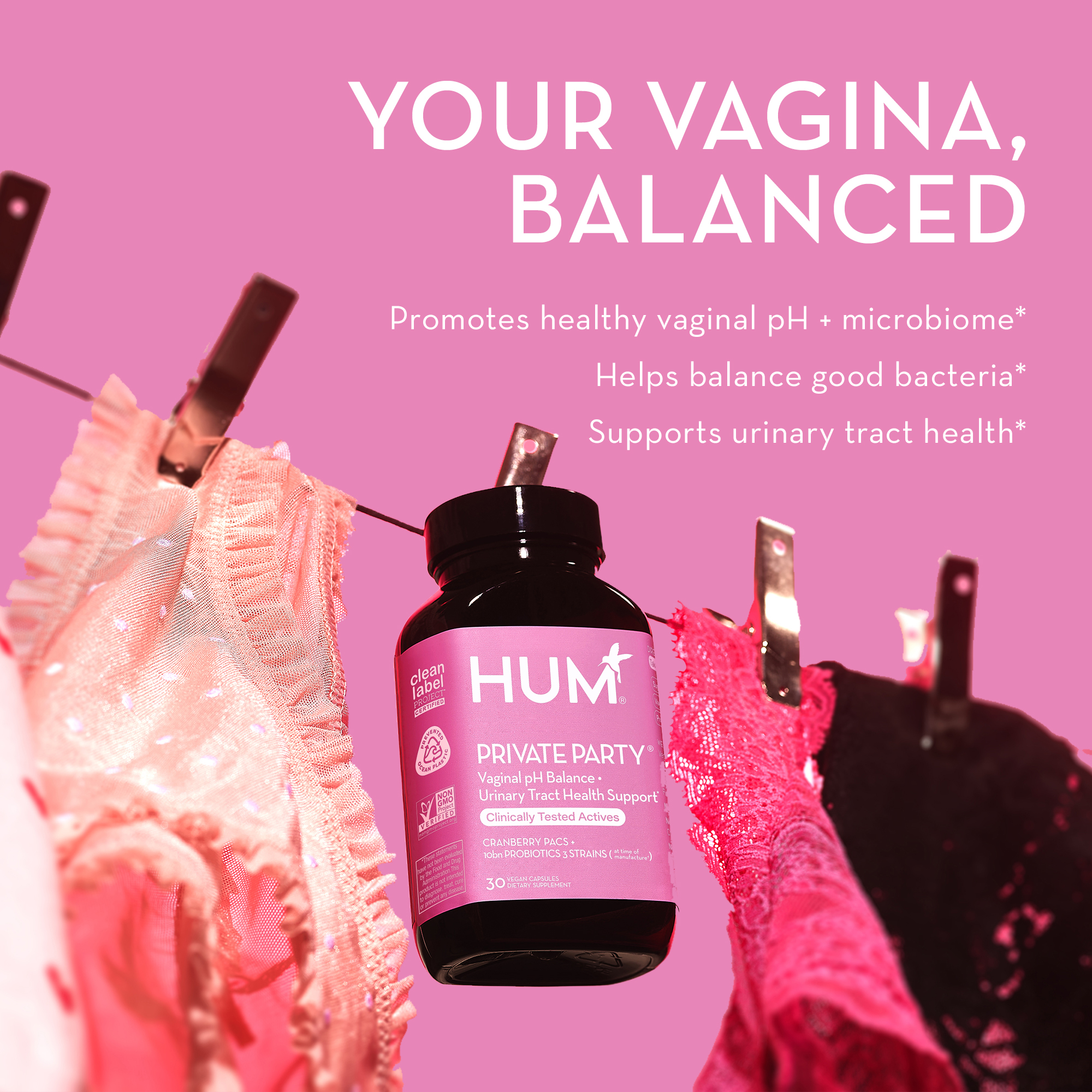 Private Party | Best Probiotics for Vaginal Health - HUM Nutrition