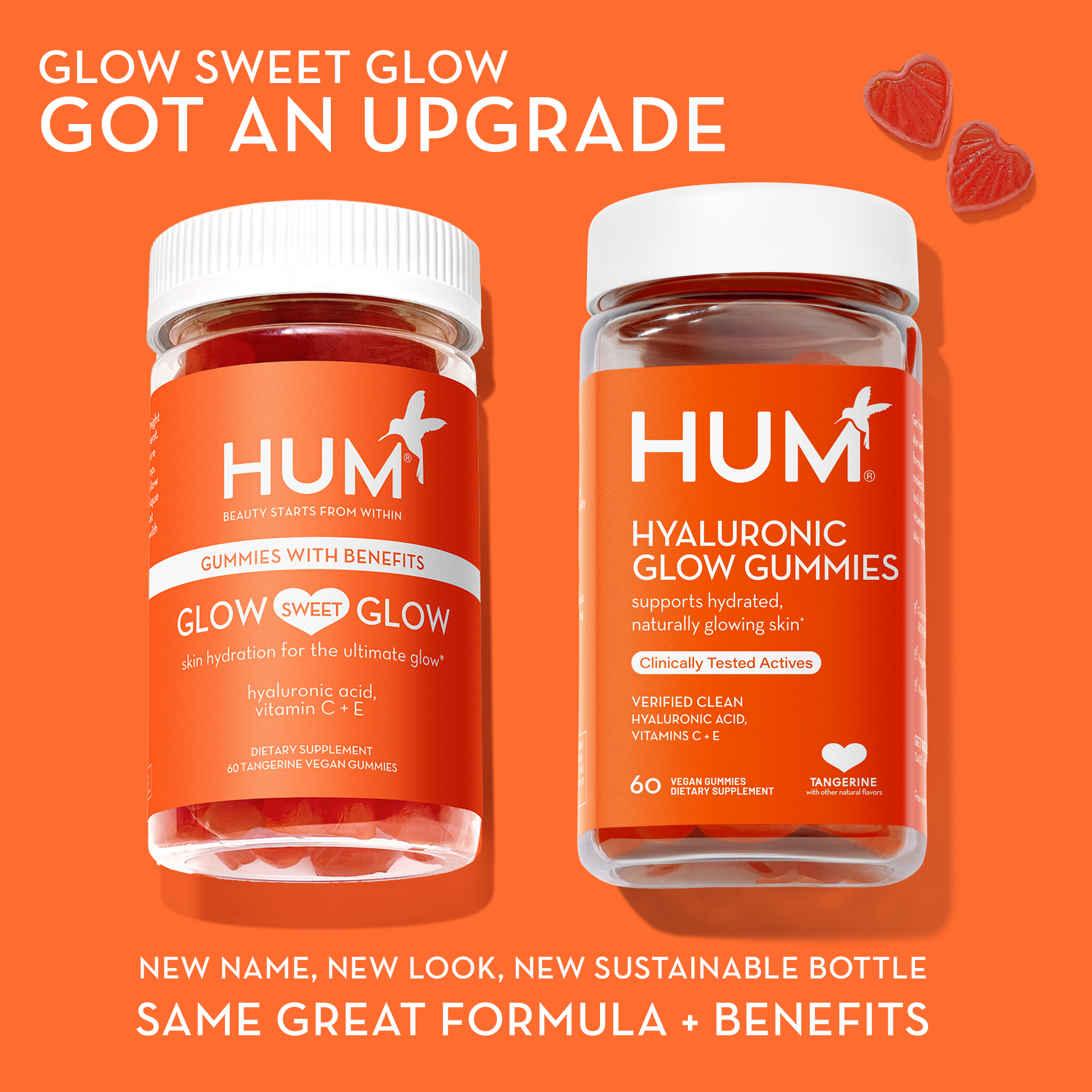 Vegan Gummy for Skin Hydration - Hyaluronic Glow Gummies - HUM Nutrition