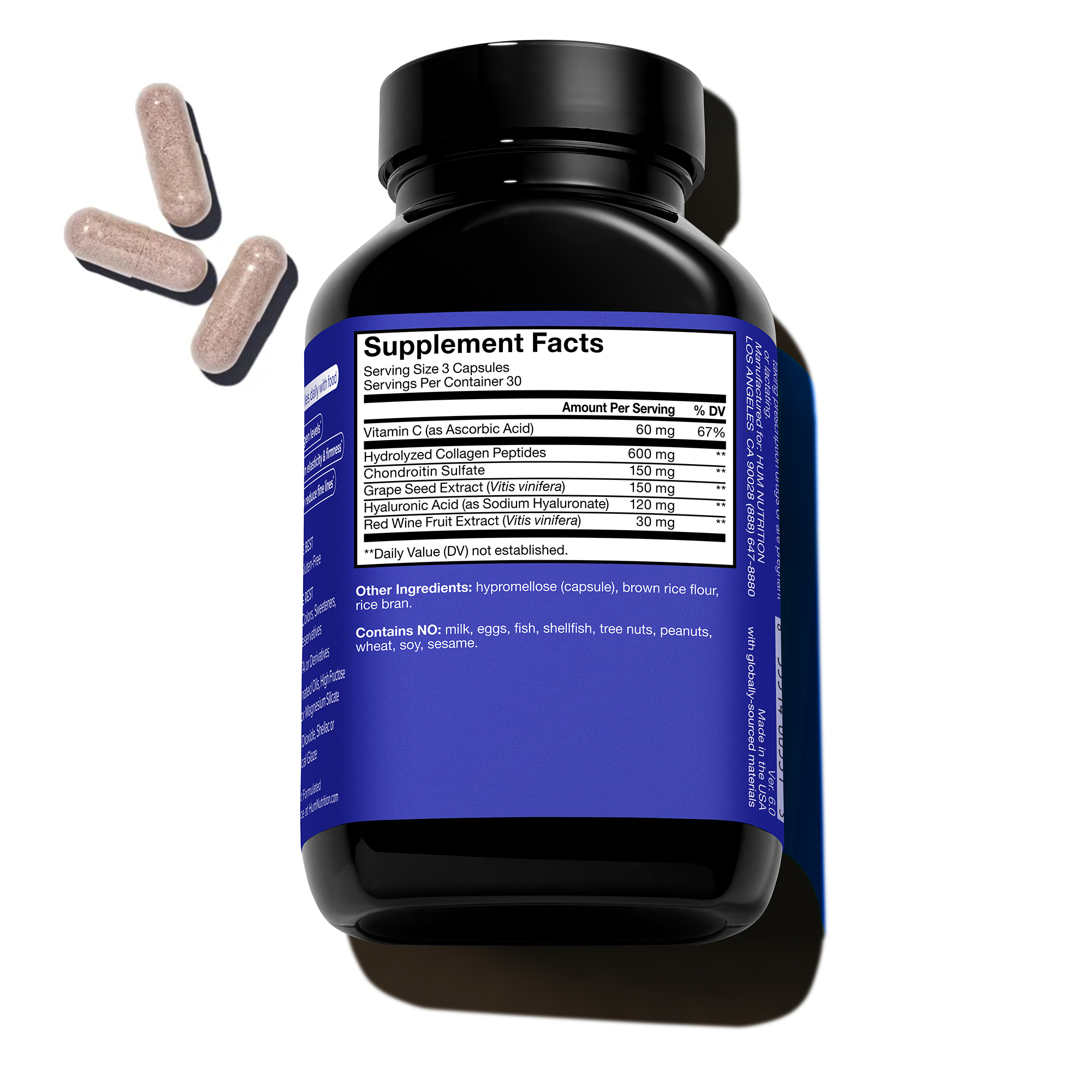 Collagen Love | Collagen Pills for Skin Elasticity - HUM Nutrition