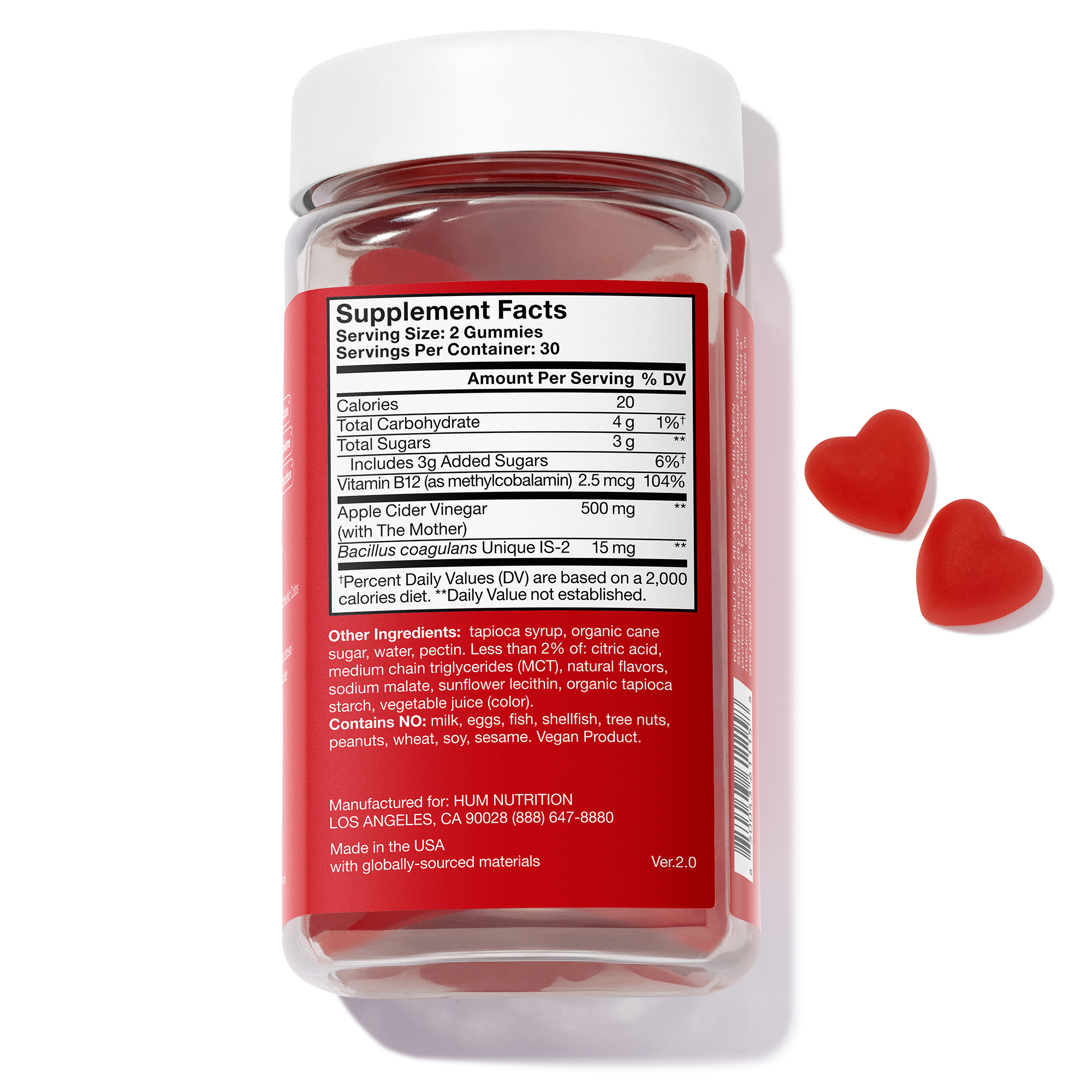 Pro ACV Gummies | Supports Gut Health, Metabolism, Digestion - HUM ...