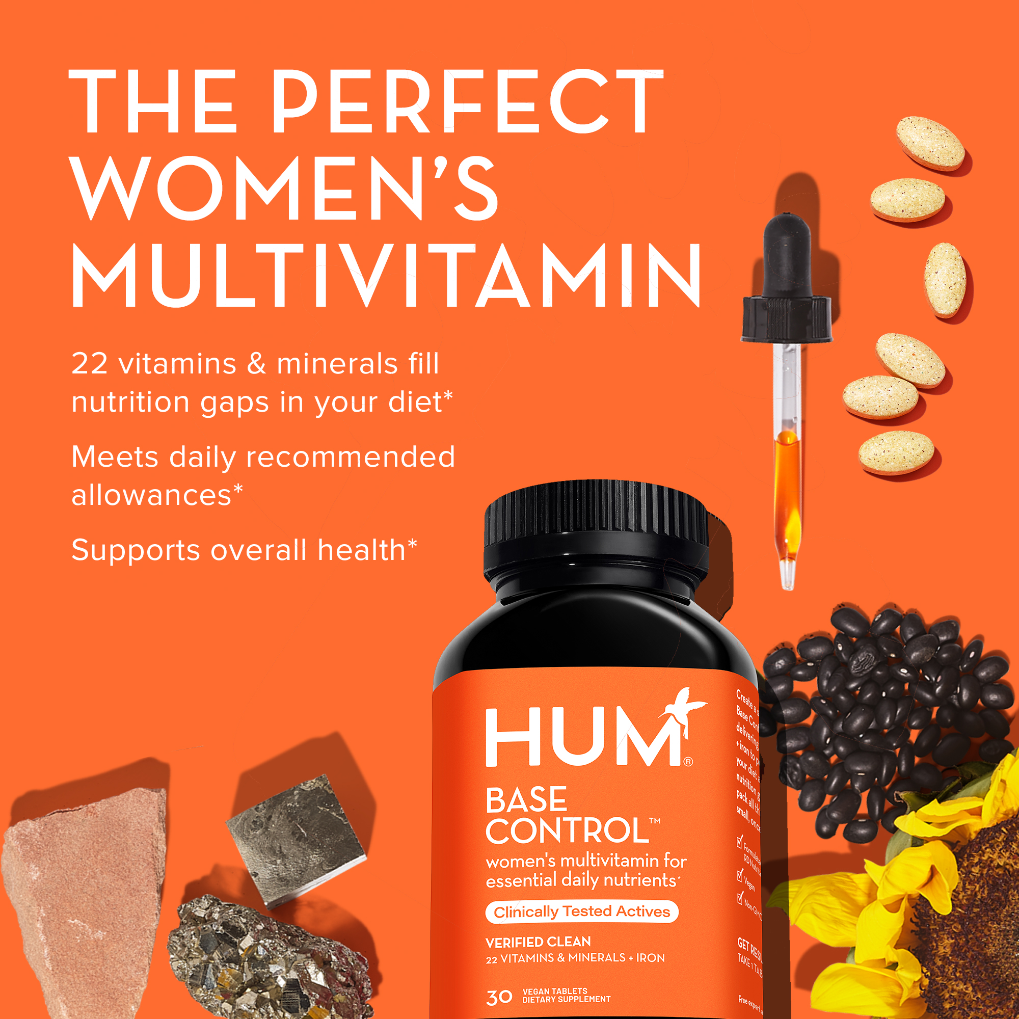 Base Control | Women's Multivitamin with Iron - HUM Nutrition