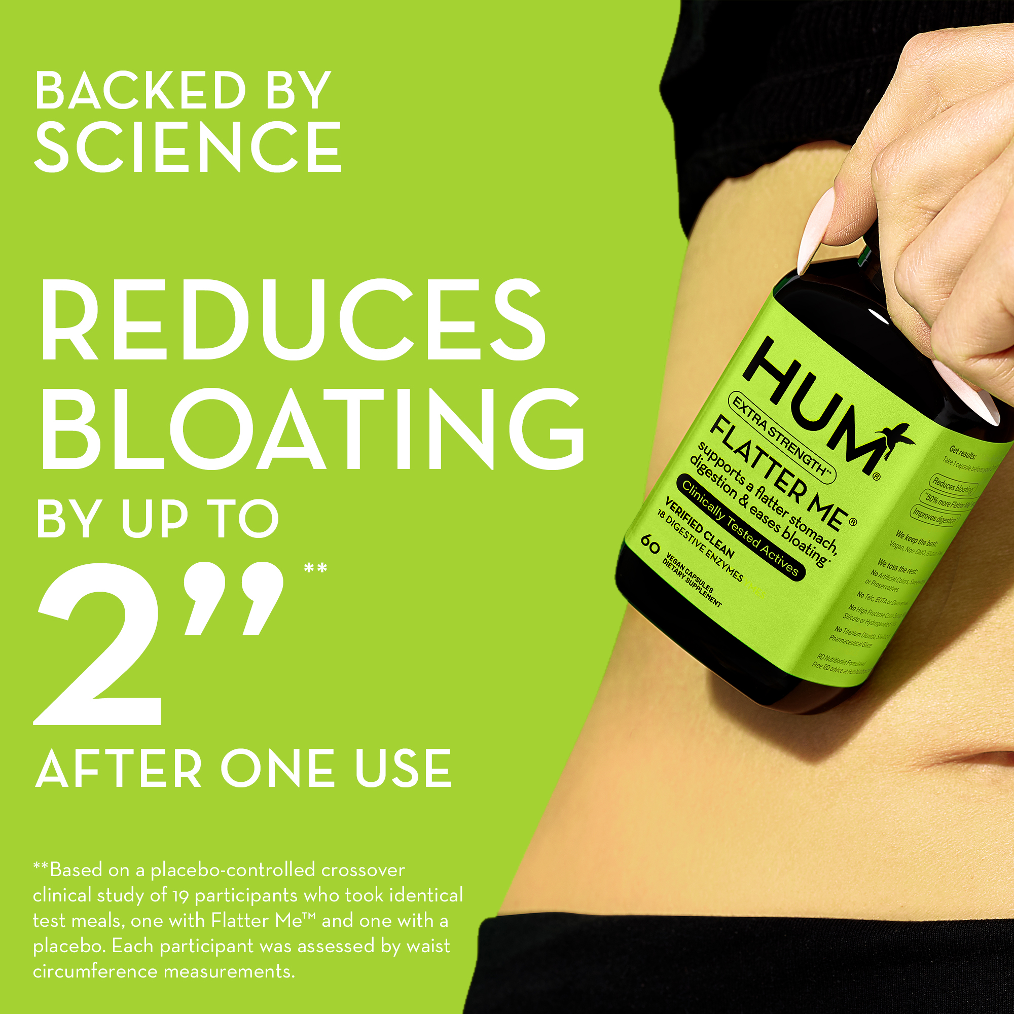 Flatter Me Extra Strength | Extra Strength Bloat Relief - HUM Nutrition