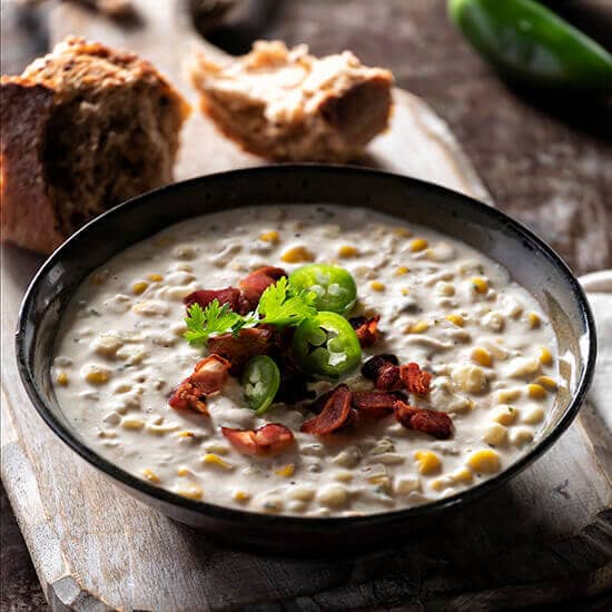 Roasted Corn & Jalapeño Cauliflower Chowder | Simplot Foods