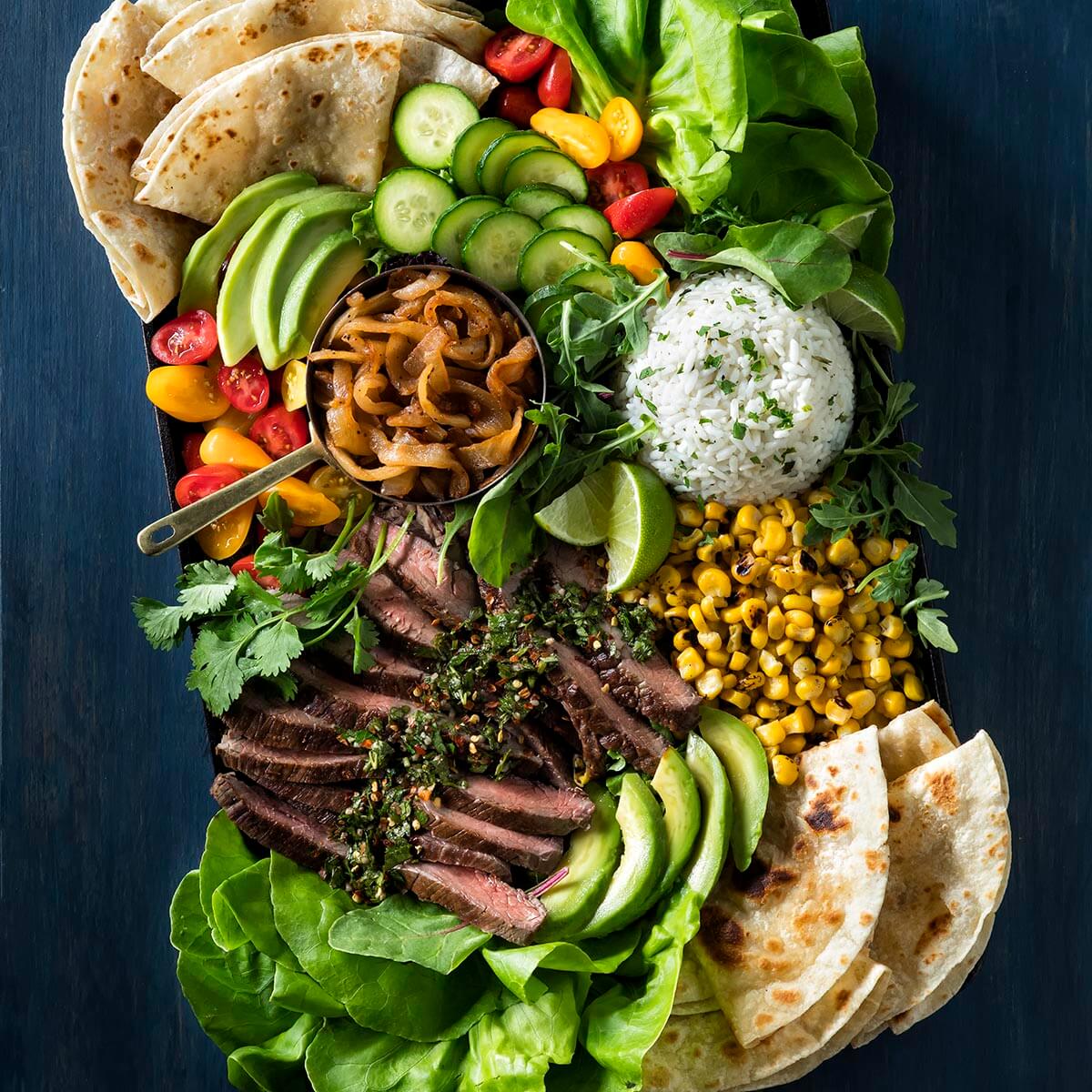 Chimichurri Steak Salad Platter | Simplot Foods
