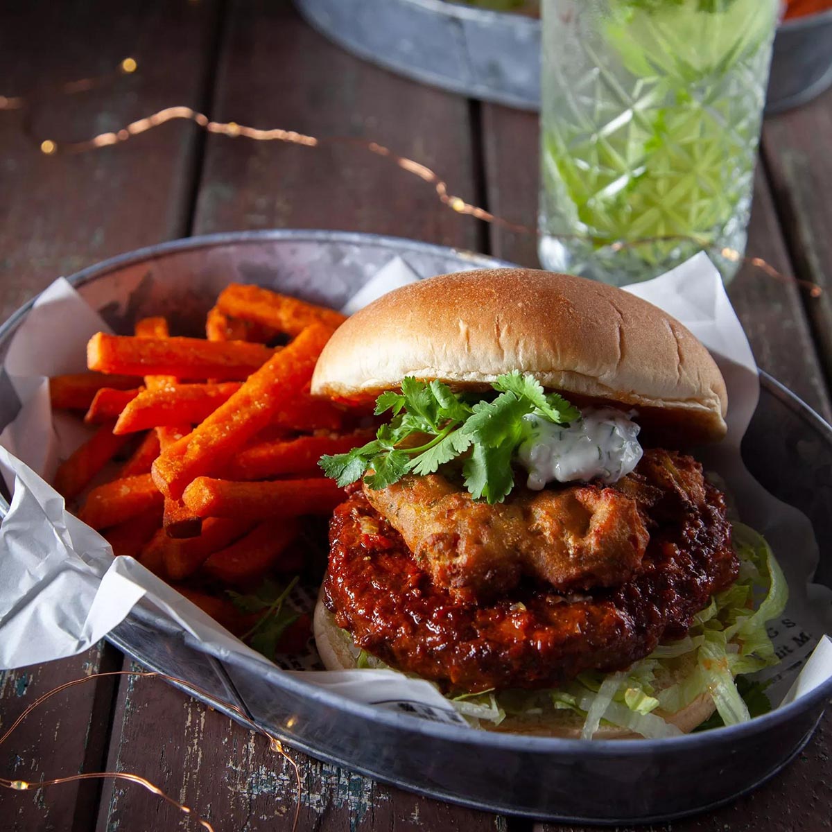 Tikka Masala & Bhaji Burger Recipe | Simplot Food - Australia