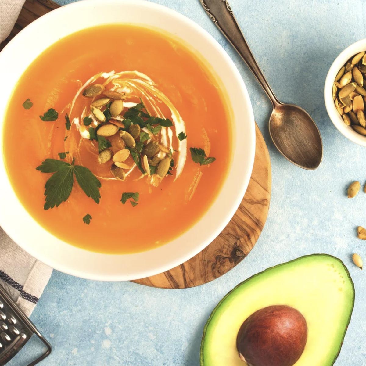 Carrot Soup with Avocado Crema | Simplot Foods - Southeast Asia
