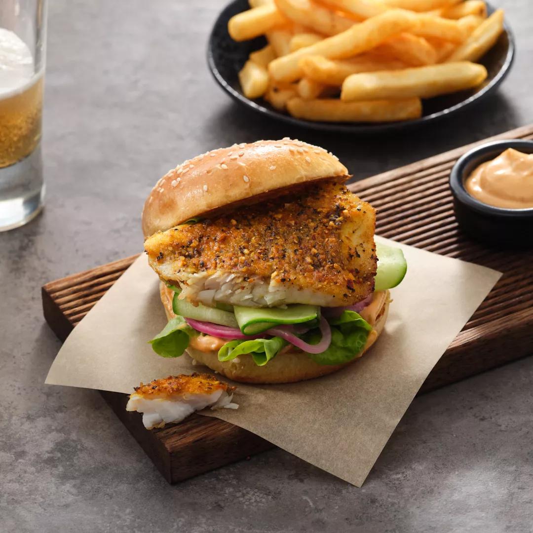 Moroccan Spiced Barra Burger