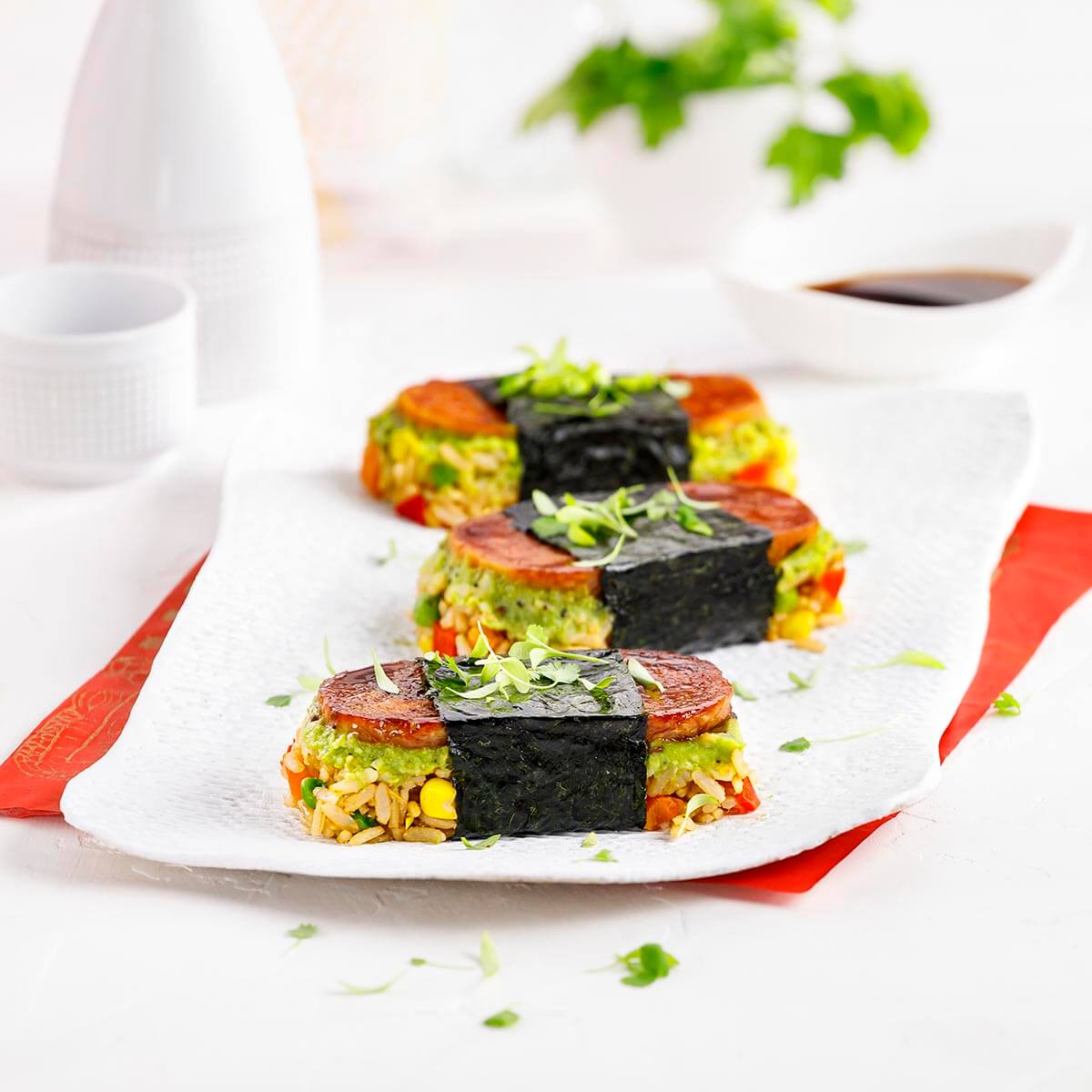 Wrap de arroz con Spam musubi | Simplot Foods