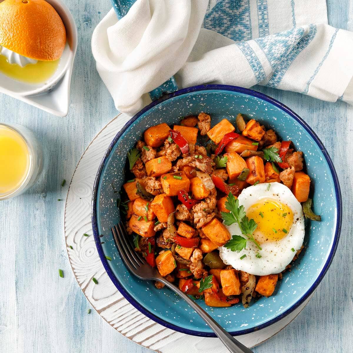 Sweet Potato Hash with Hot Italian Sausage | Simplot Food - USA