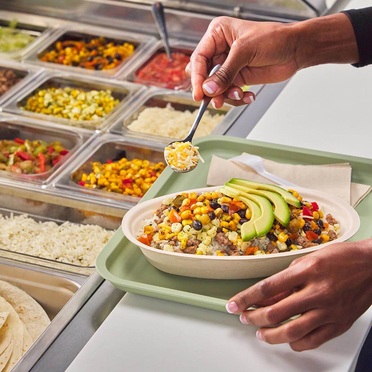 Food Station: Build-Your-Own-Mexican Bowl for College & University ...