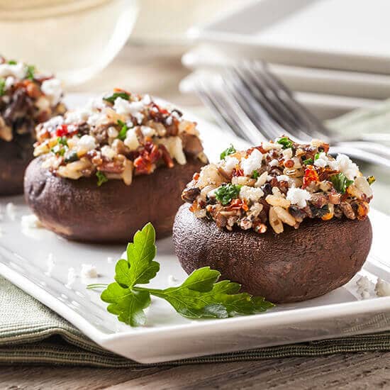 Hongos rellenos estilo mediterráneo | Simplot Food - USA