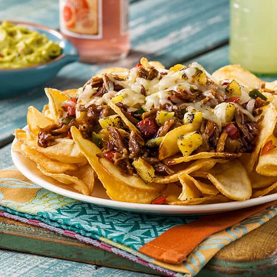 Pork Nachos with Pineapple and Peppers | Simplot Foods